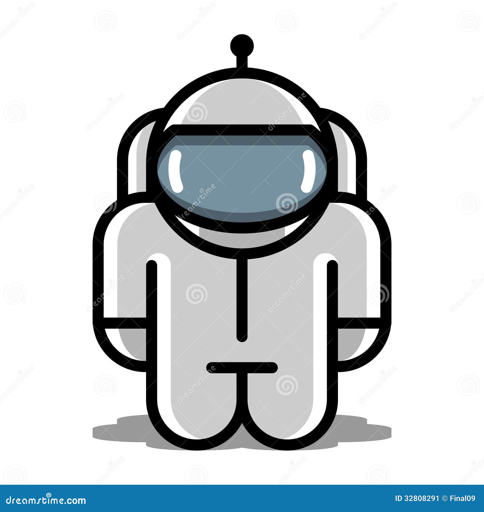 Astronaut Robot Toy. Vector Icons Stock Vector - Illustration of design ...