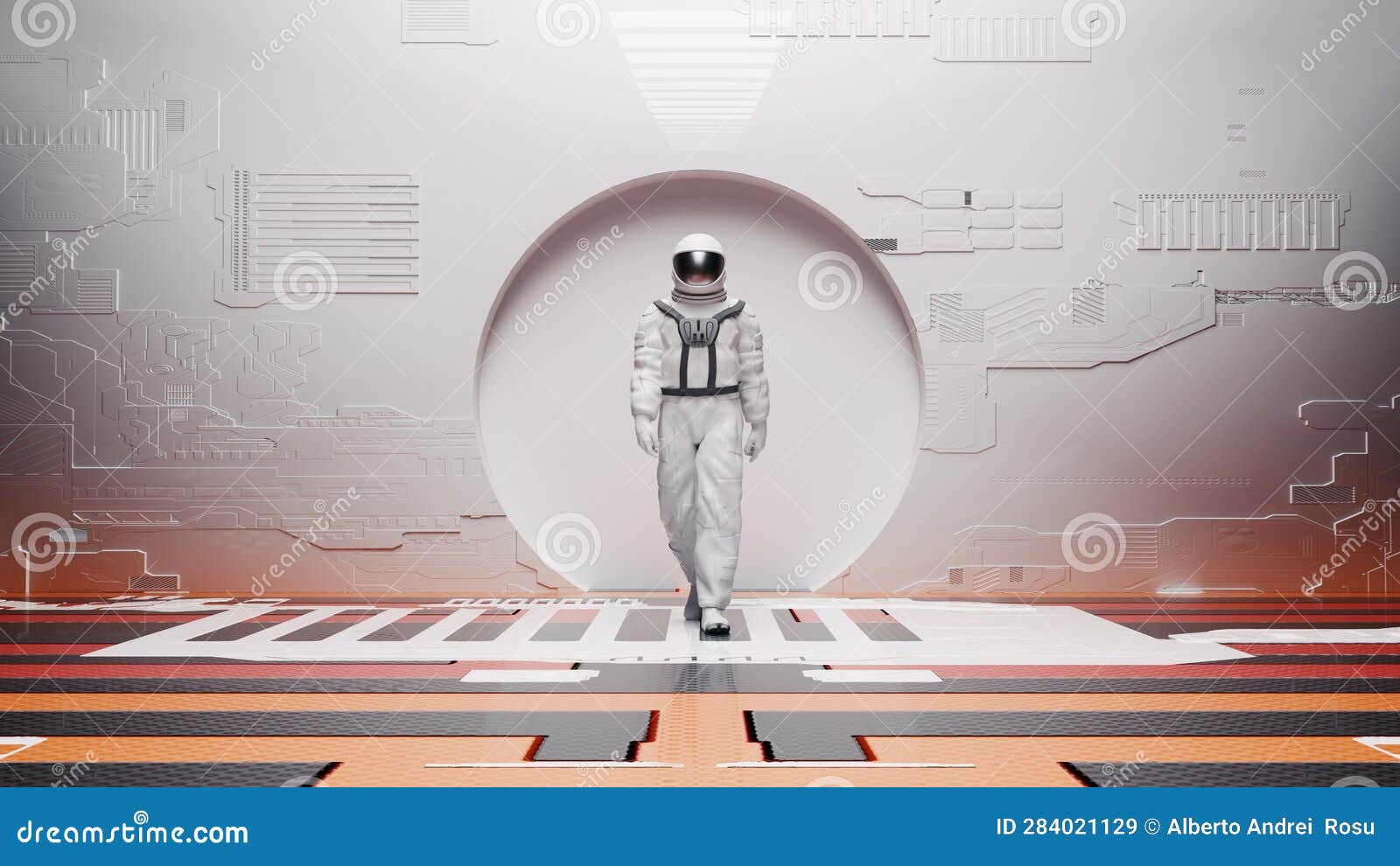 Astronaut room stock illustration. Illustration of life - 284021129