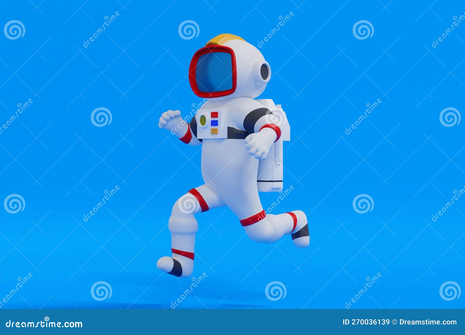Astronaut Running Forward, Science Technology Space Adventure Discovery ...