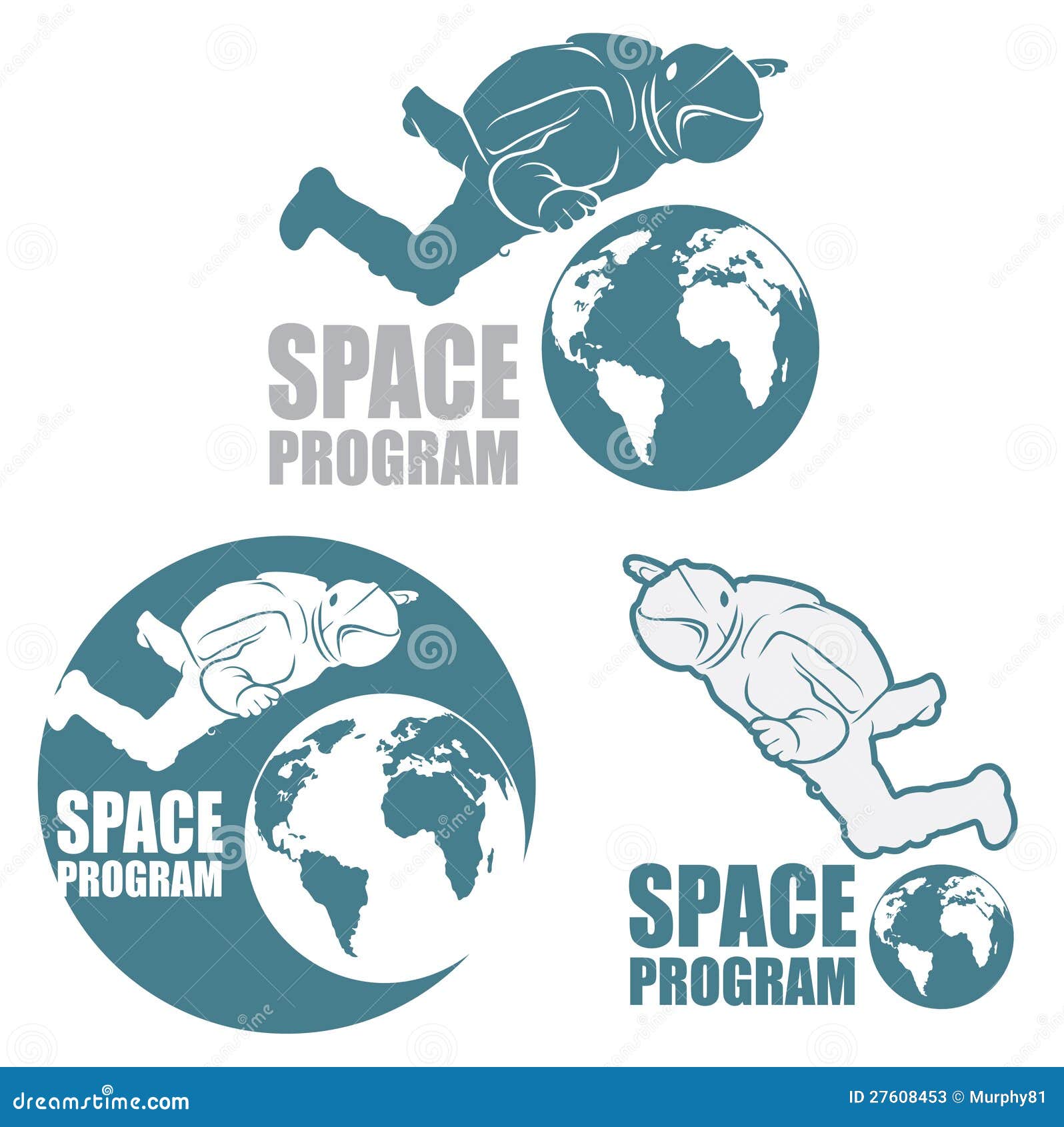 Astronaut sign stock vector. Illustration of emblem, mission - 27608453