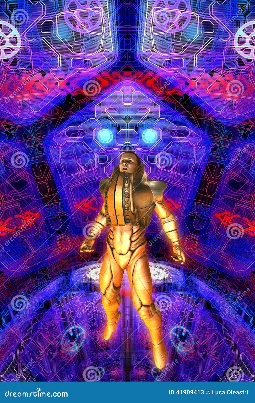 Soldier Ant, Alien Invader. Sci-fi 3D Illustration Of An Insect ...