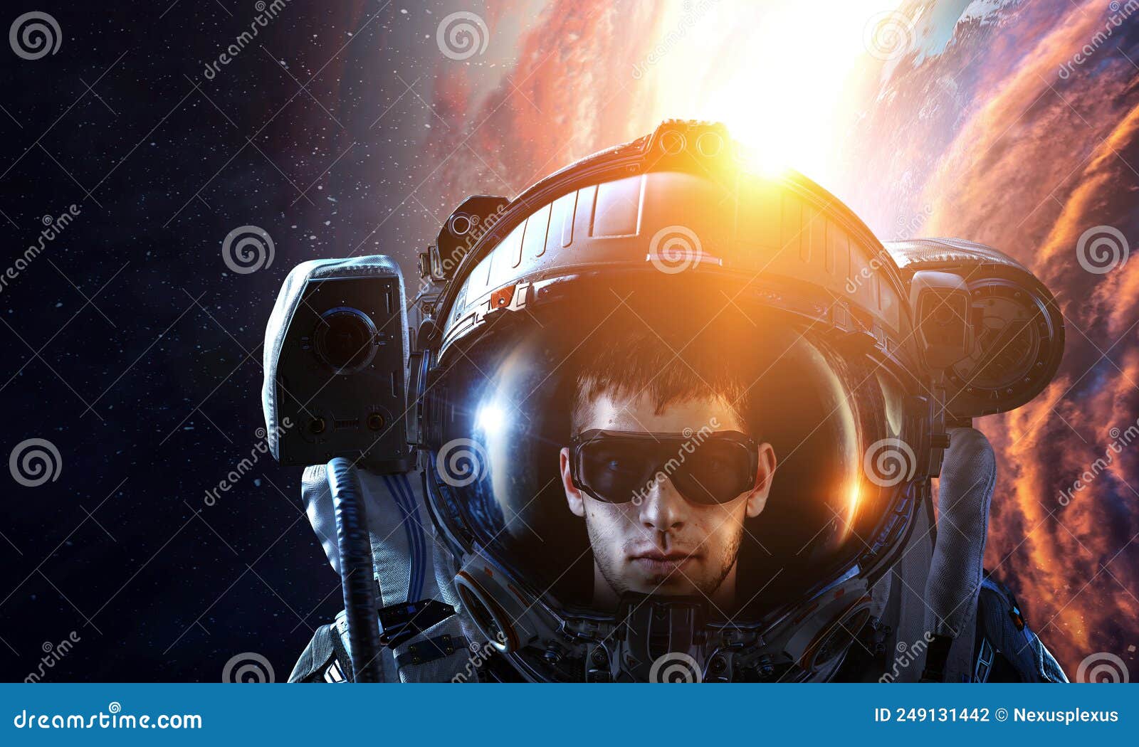 Astronaut and Space Exploration Theme. Stock Photo - Image of discovery ...