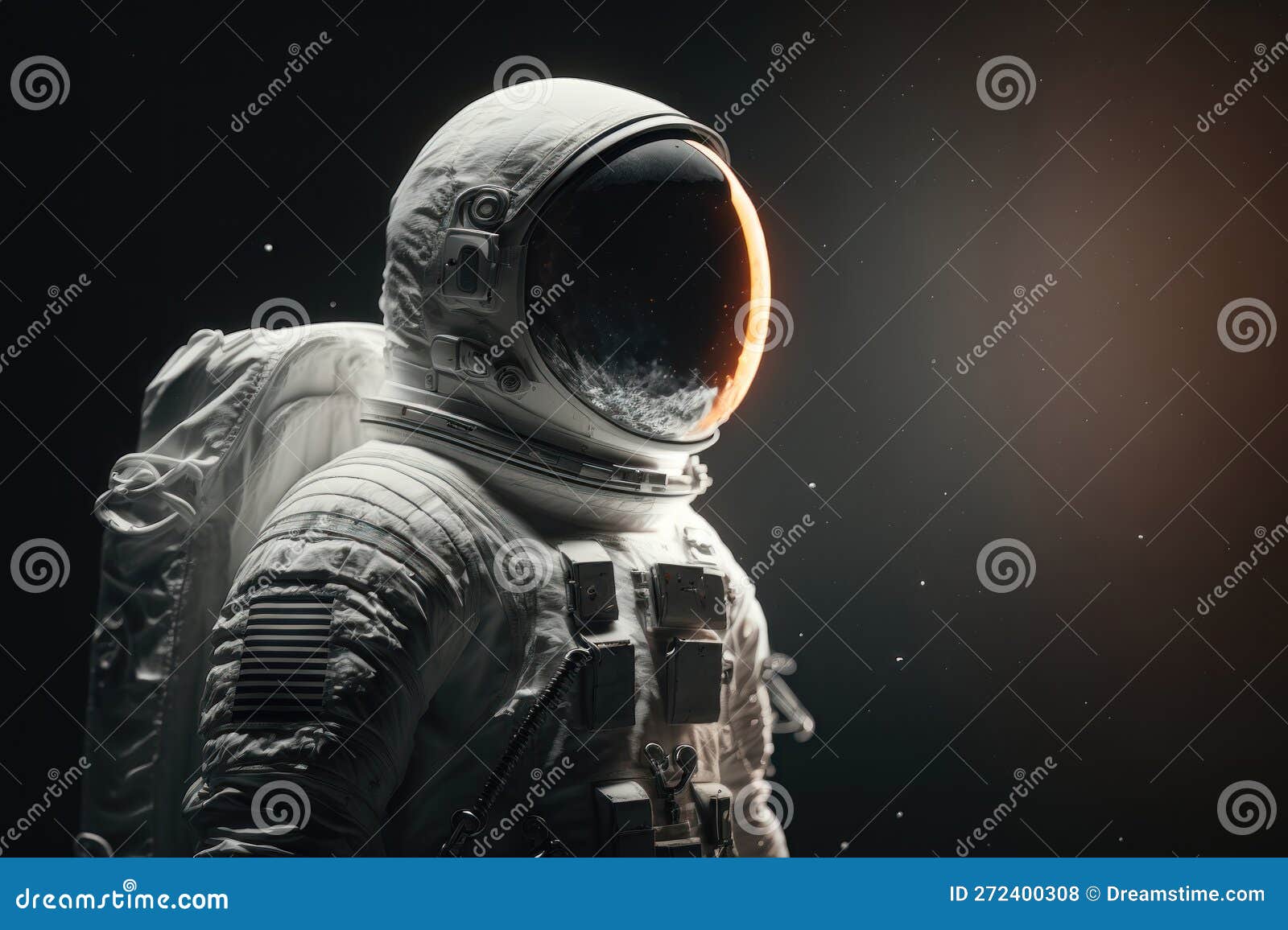 Astronaut in Space, No Face. AI Generated Stock Illustration ...