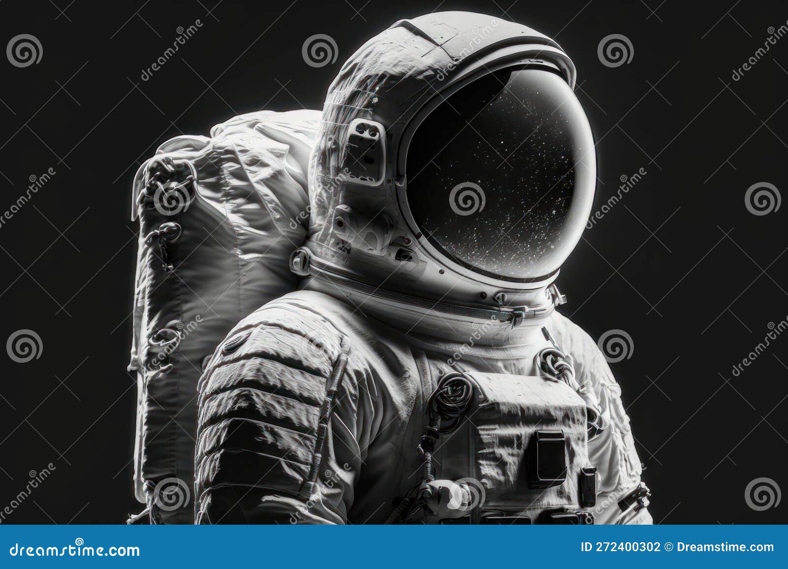 Astronaut in Space, No Face. AI Generated Stock Illustration ...