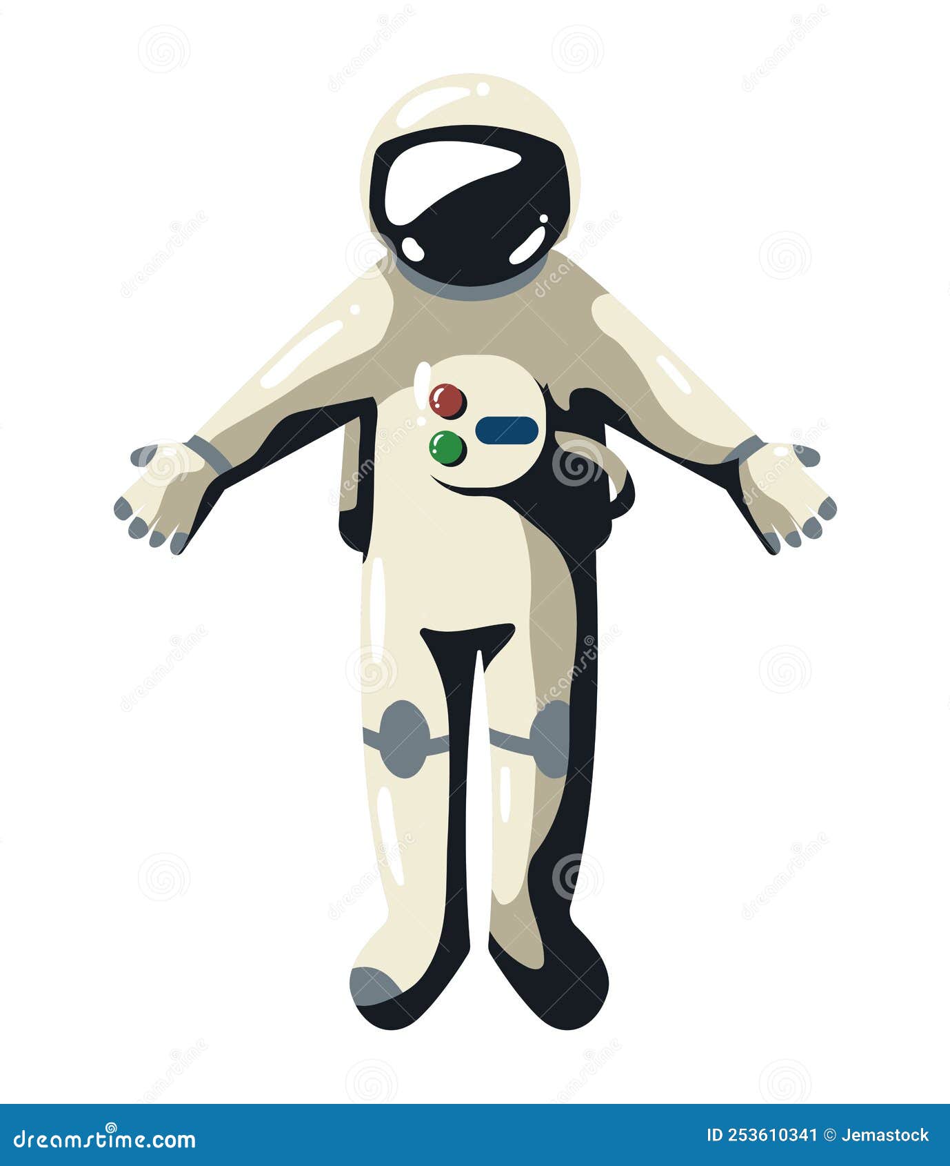 Astronaut Space Outer Retro Stock Vector - Illustration of futuristic ...