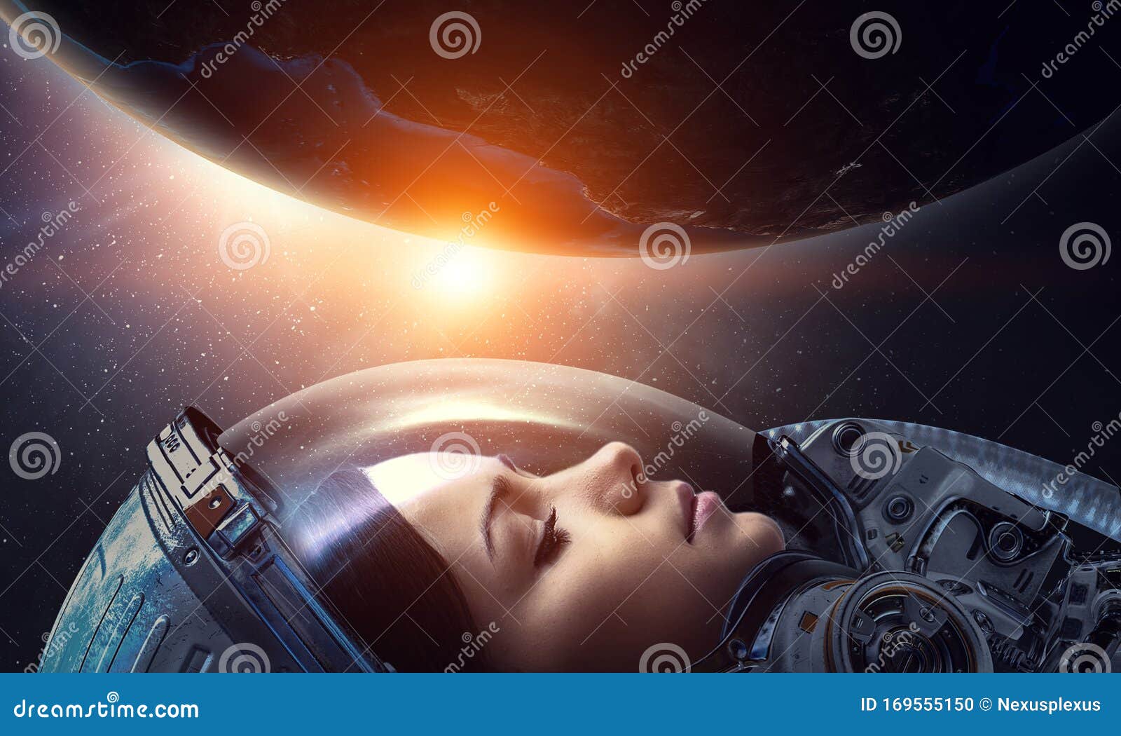 Exploring Outer Space. Mixed Media Stock Photo - Image of astronomy ...