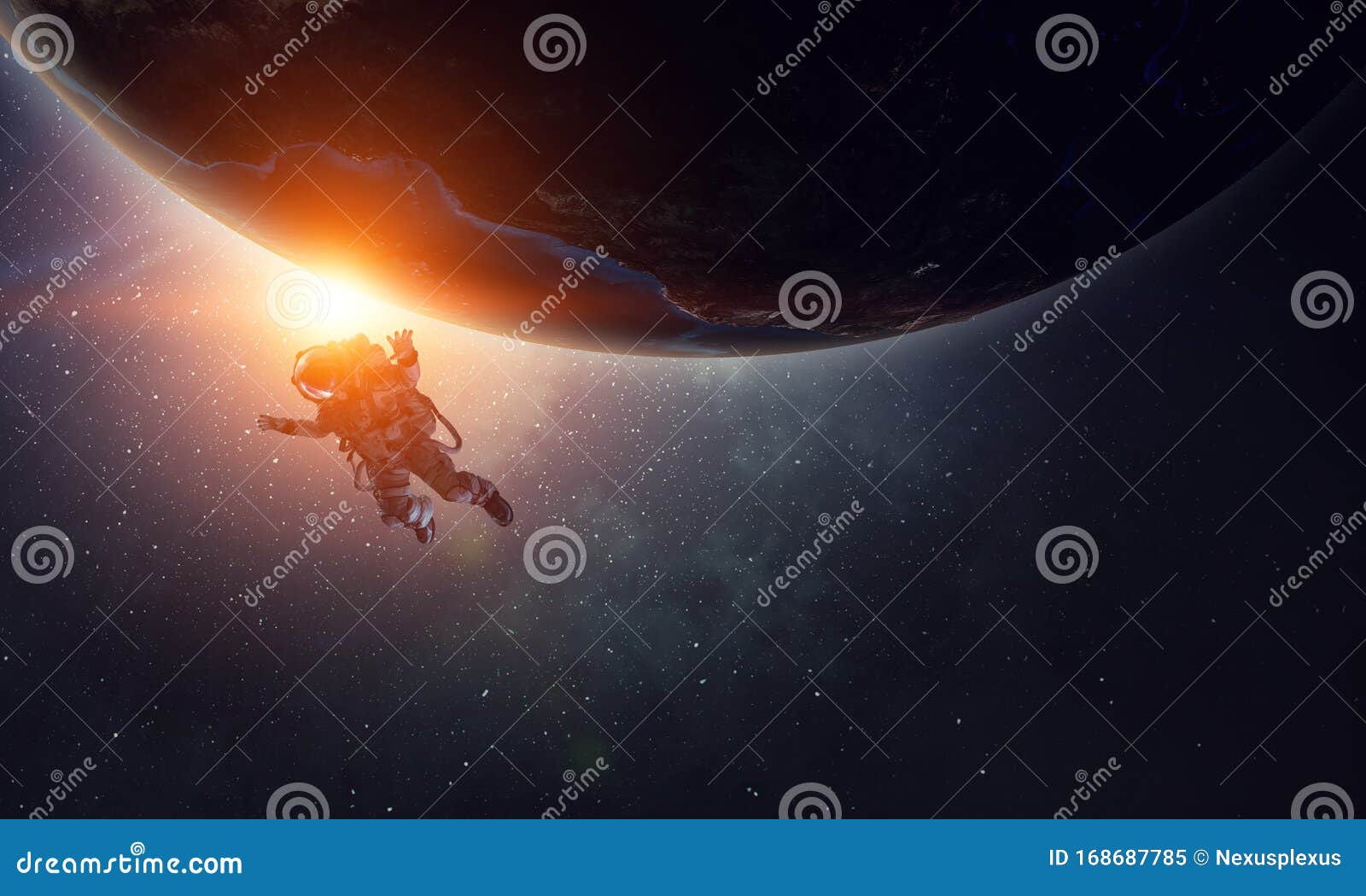Exploring Outer Space. Mixed Media Stock Image - Image of outer, globe ...