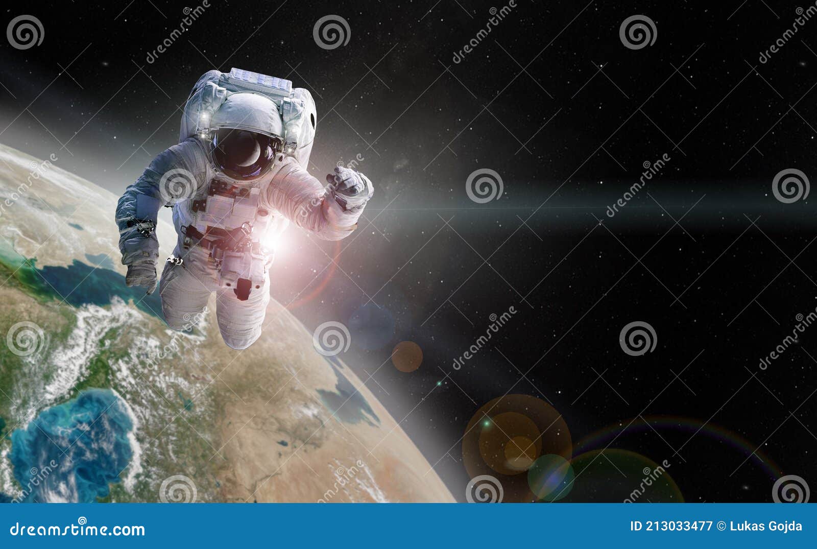 Astronaut Spaceman Outer Space. Stock Image - Image of engineering ...