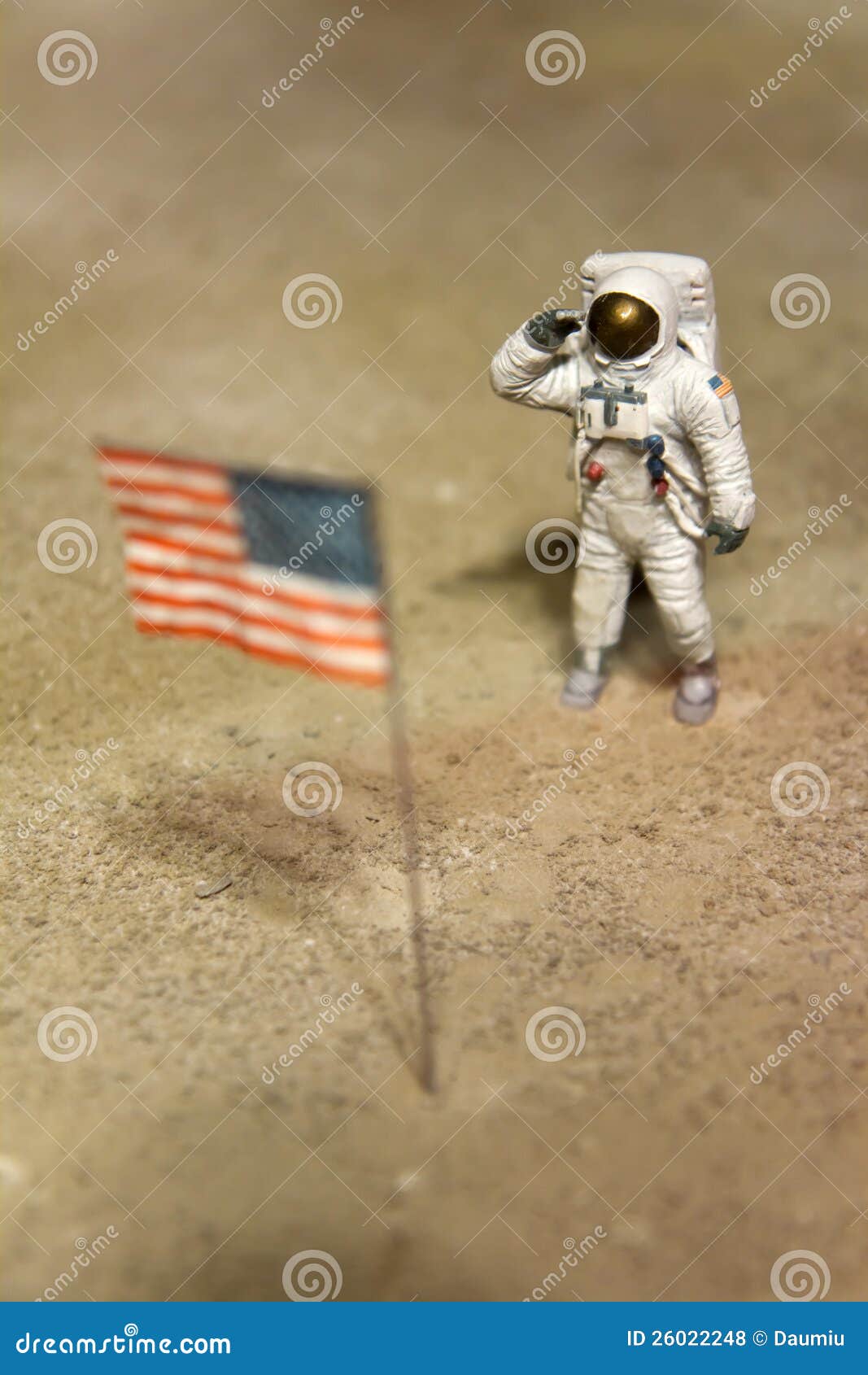 Astronaut or Spaceman Working on Moon Stock Photo - Image of macro ...