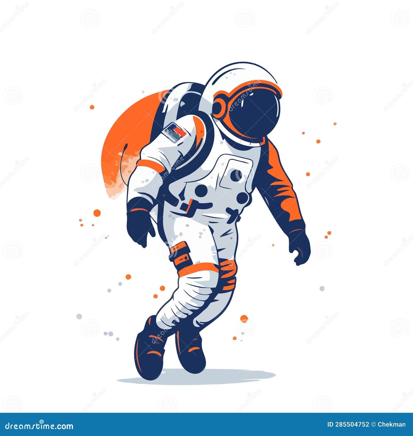 Astronaut in Spacesuit Fling. Cute Drawing Astronaut Stock Vector ... Astronaut in Spacesuit Fling. Cute Drawing Astronaut Stock Vector ...