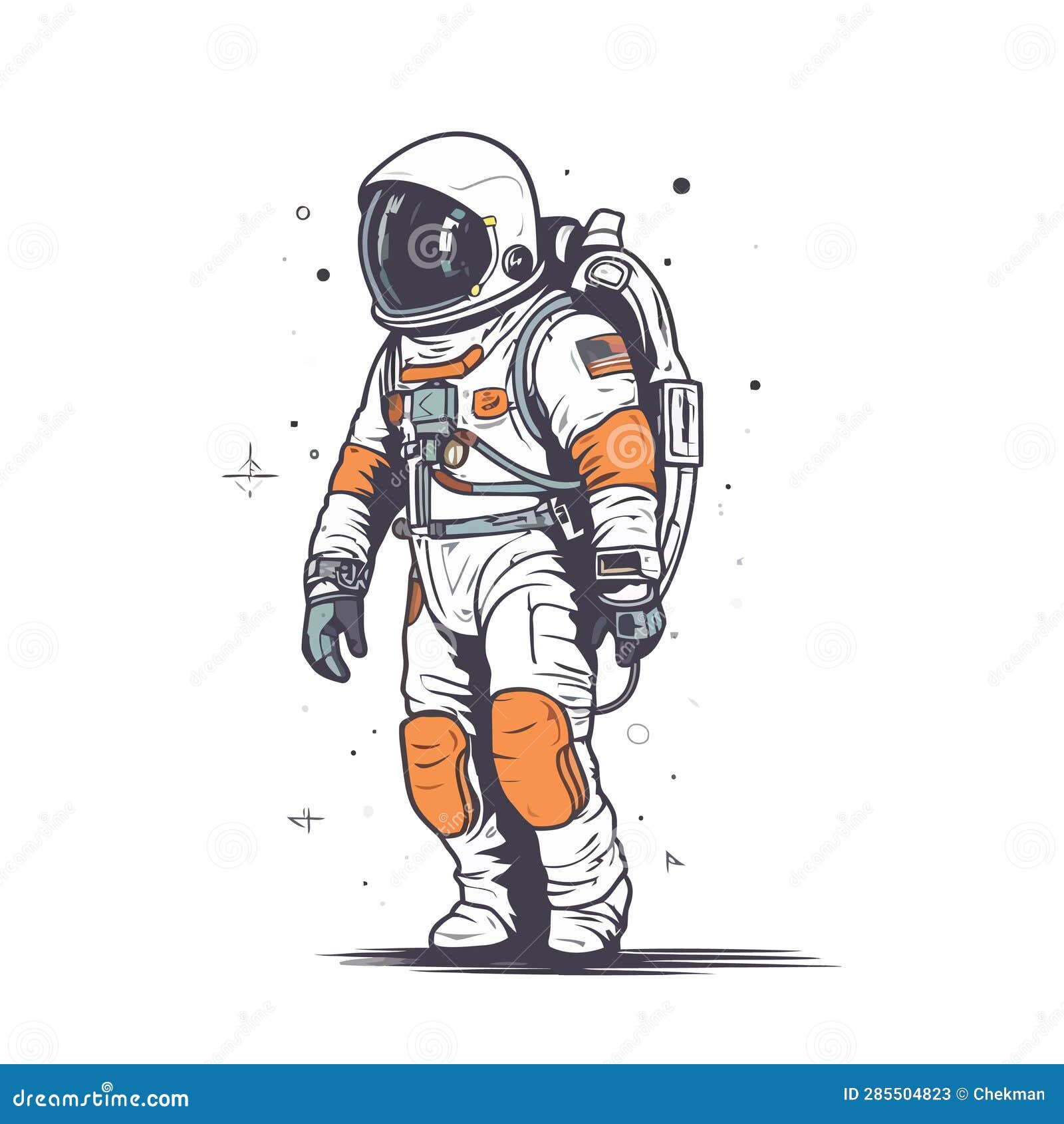Astronaut in Spacesuit Fling. Cute Drawing Astronaut Stock Vector ... Astronaut in Spacesuit Fling. Cute Drawing Astronaut Stock Vector ...