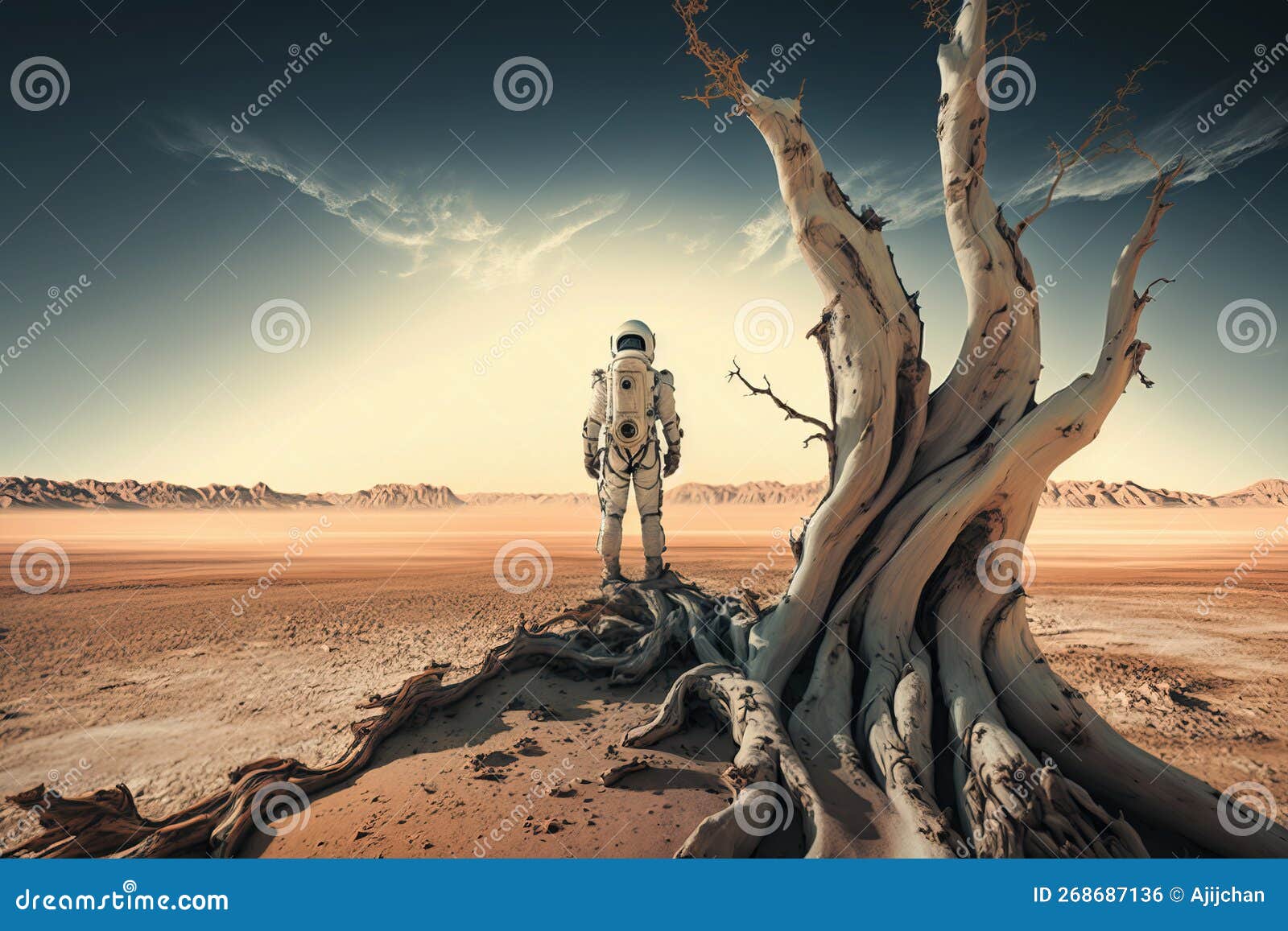 Tree Mars Hydrothermal Features Royalty-Free Cartoon | CartoonDealer ...