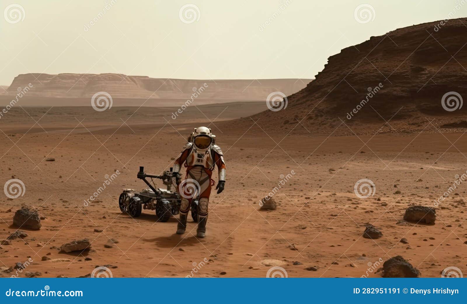 Astronaut Stranded on Mars Fight for Survival Creating Using Generative ...