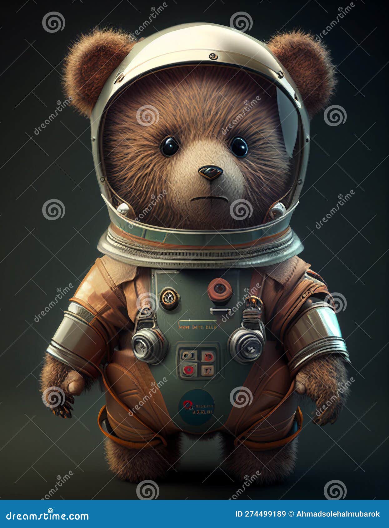 Astronaut Teddy Bear Realistic Illustration Generated with AI Tools ...