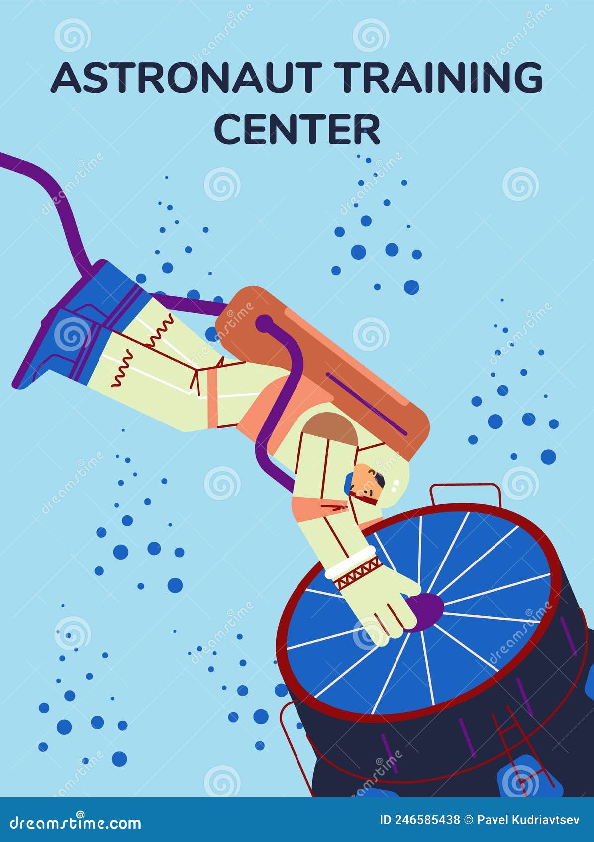 Astronaut Training before Going into Space, Training Center Poster ...