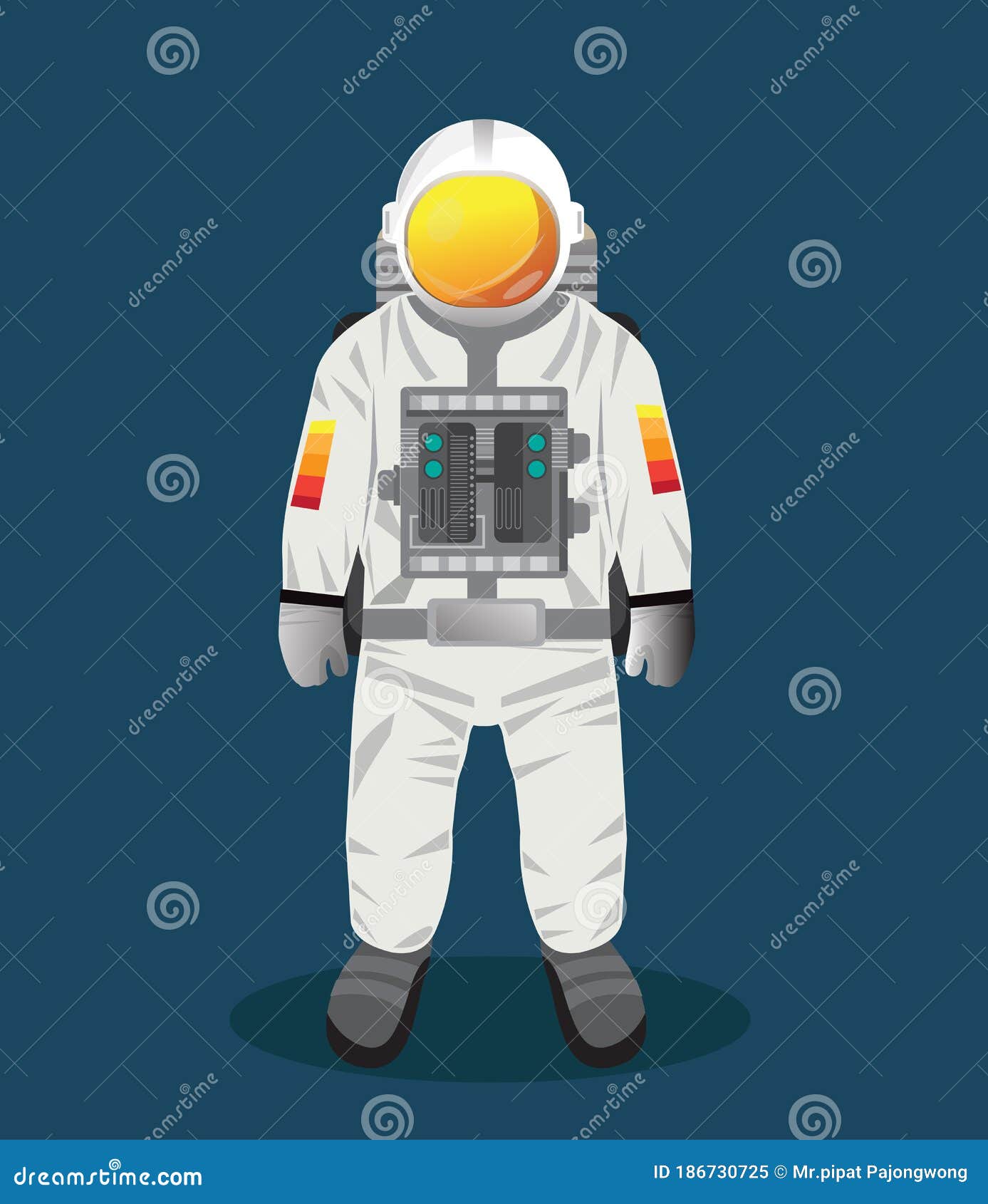 Astronaut , Vector Design [Converted Stock Vector - Illustration of ...