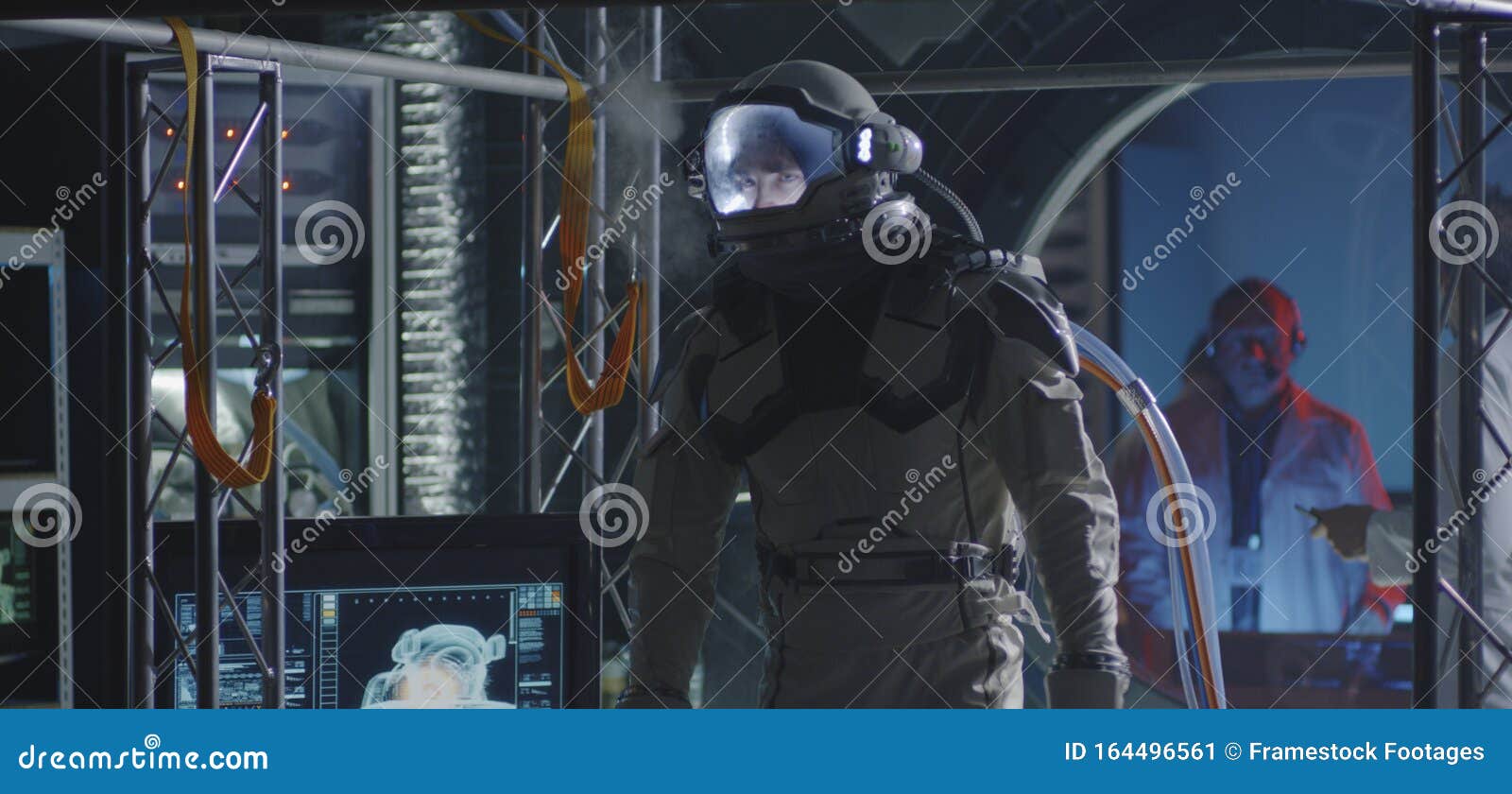 Astronaut Walking on a Treadmill Stock Image - Image of technology ...