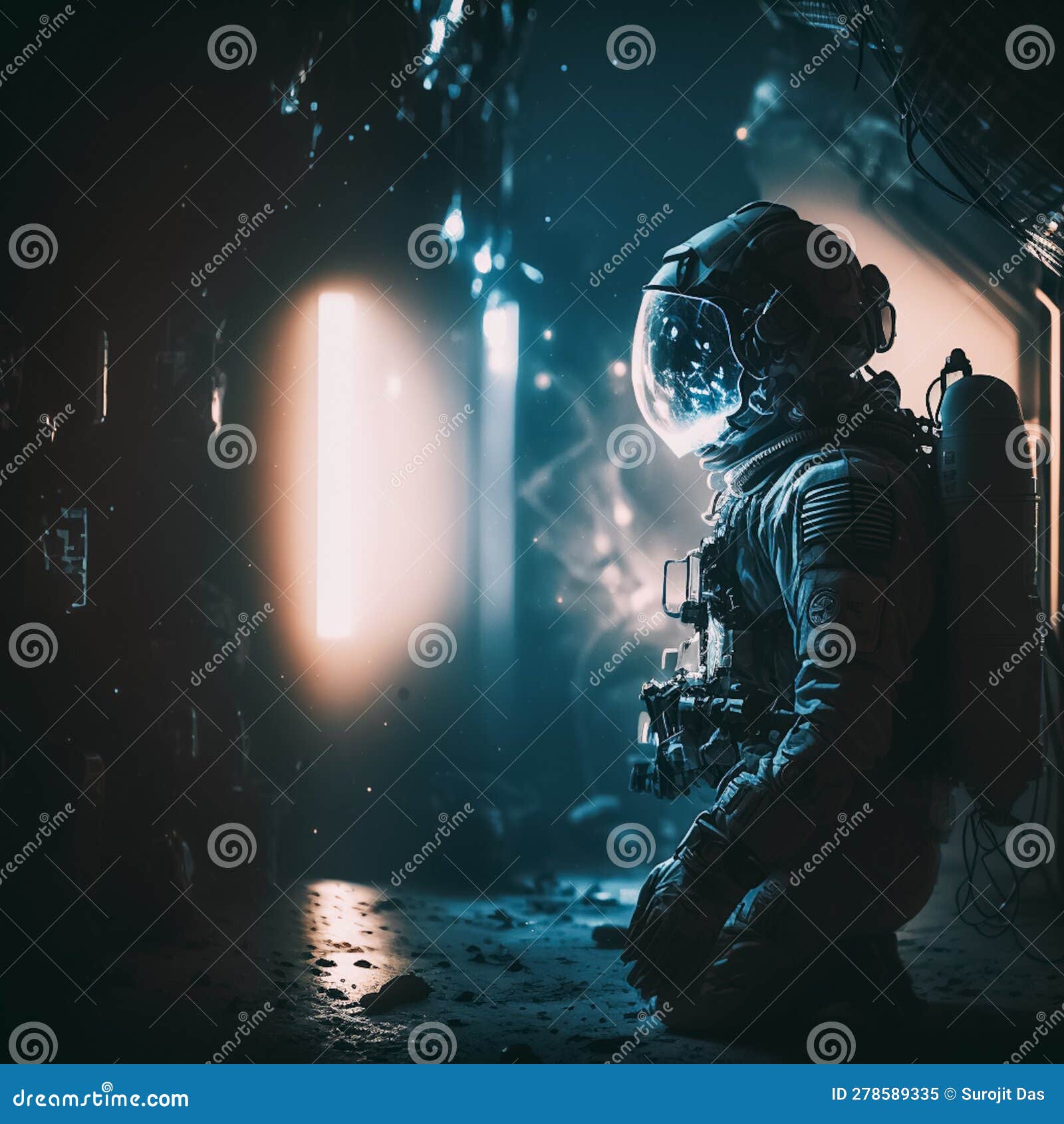 Astronaut Wearing Space Suit Sitting Royalty-Free Stock Photography ... Astronaut Wearing Space Suit Sitting Royalty-Free Stock Photography ...
