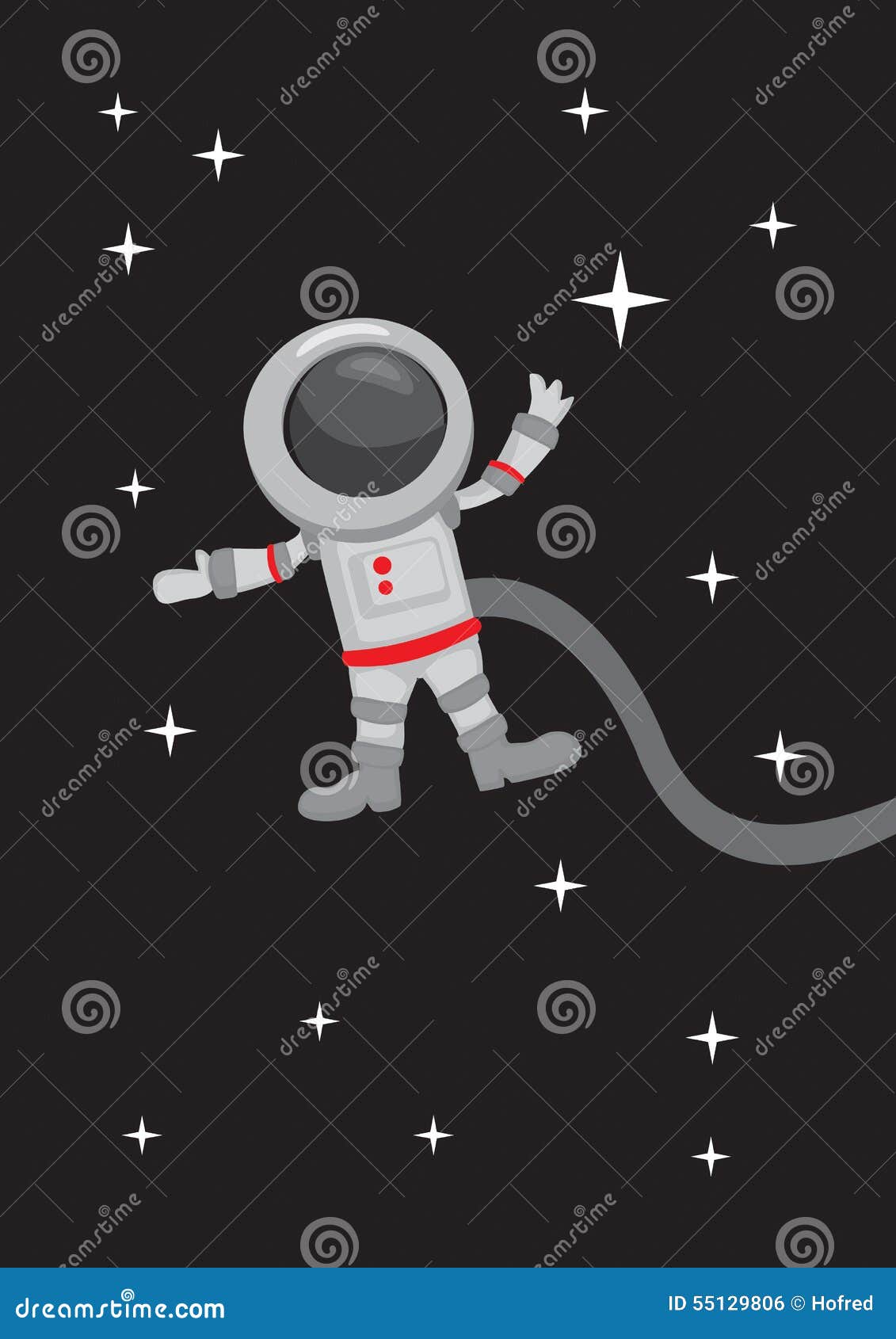 Astronaut Zero Gravity in Outer Space Stock Vector - Illustration of ...