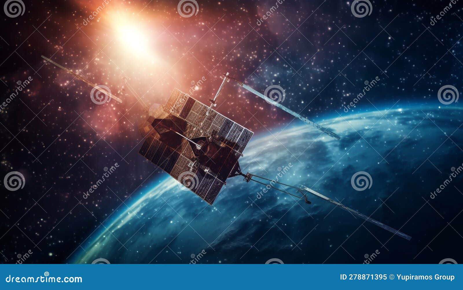Astronauta Explora El Espacio Profundo Orbitando Planeta Tierra En Nave ... Astronauta Explora El Espacio Profundo Orbitando Planeta Tierra En Nave ...