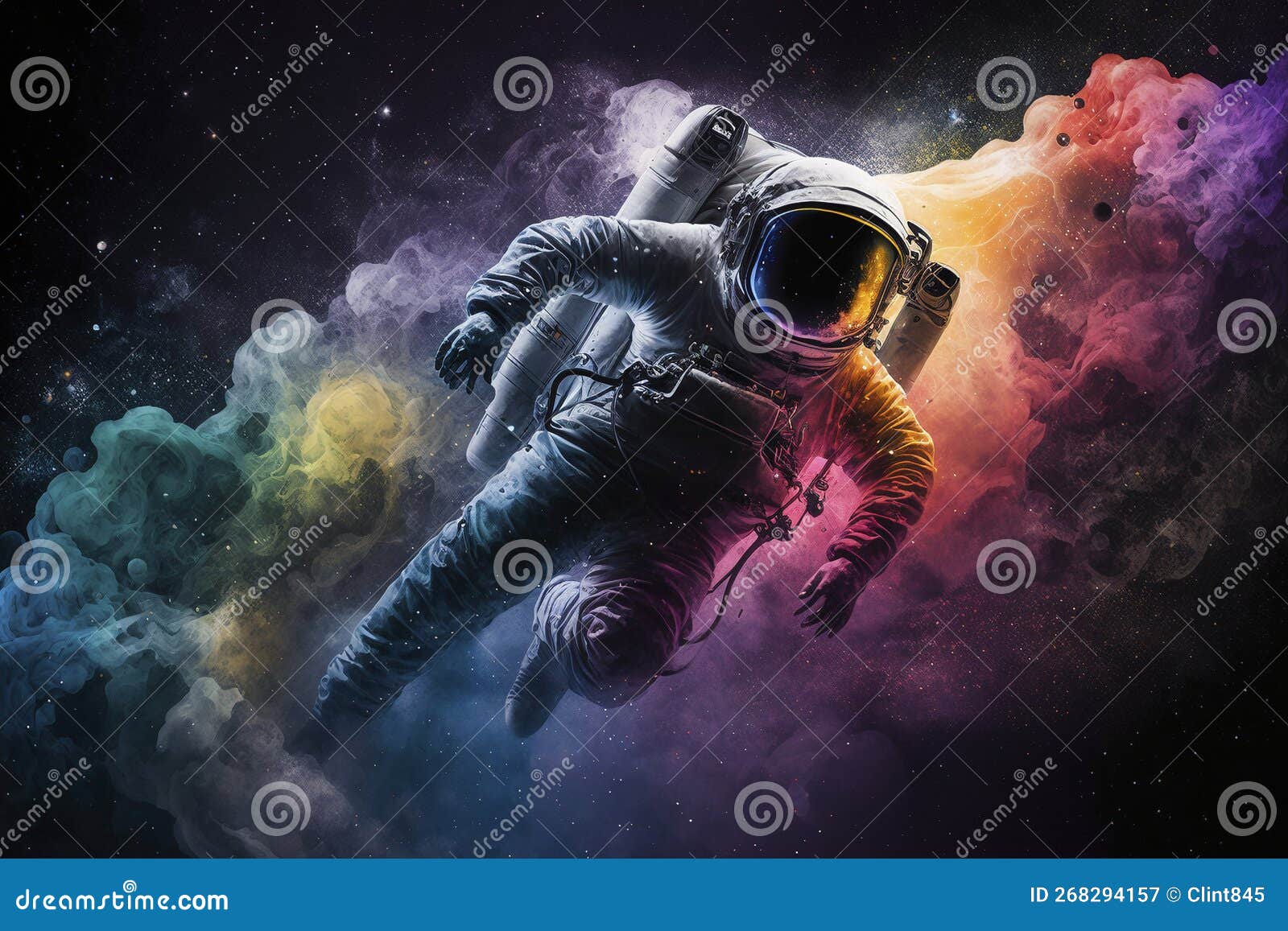 Astronauta Flotando En El Espacio Stock de ilustración - Ilustración de ... Astronauta Flotando En El Espacio Stock de ilustración - Ilustración de ...