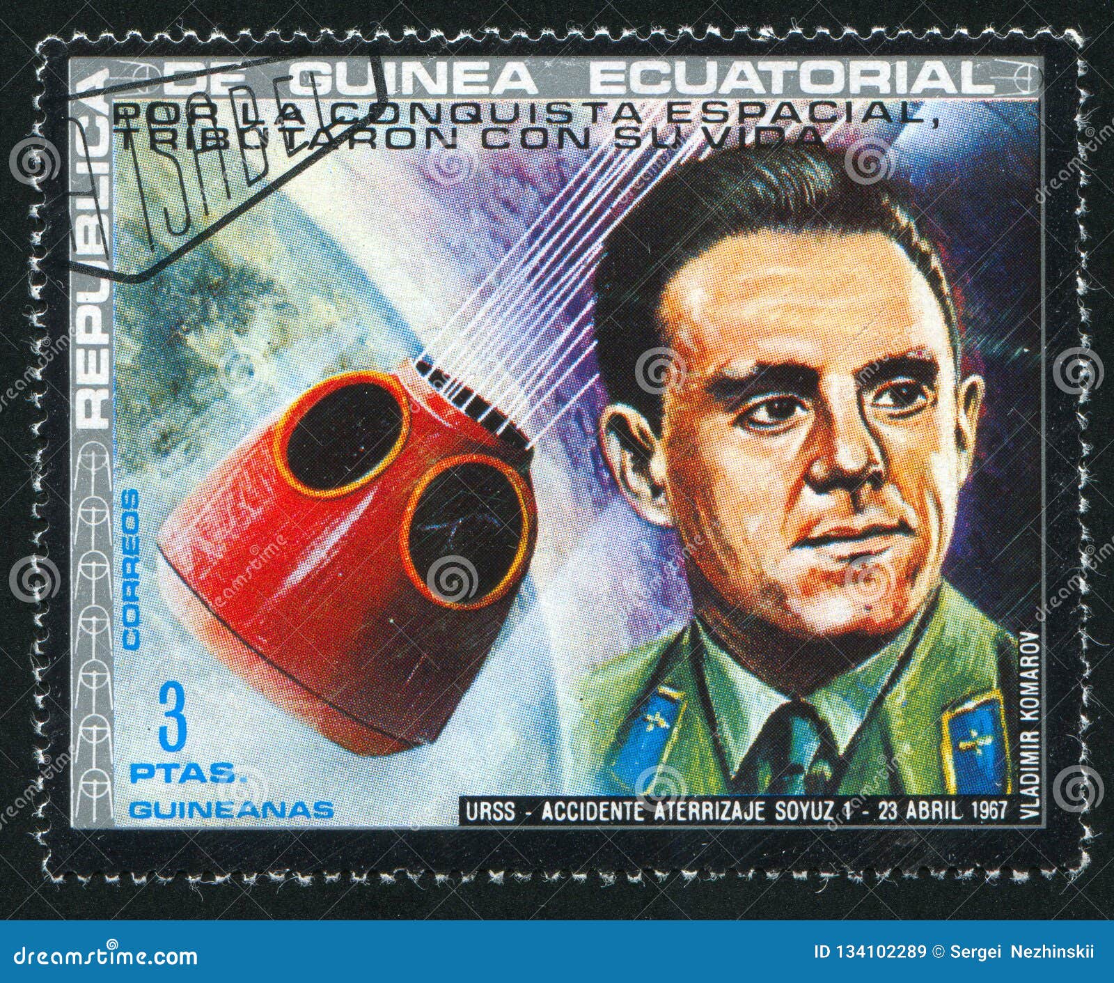 Astronauta Vladimir Komarov Imagen de archivo editorial - Imagen de ...