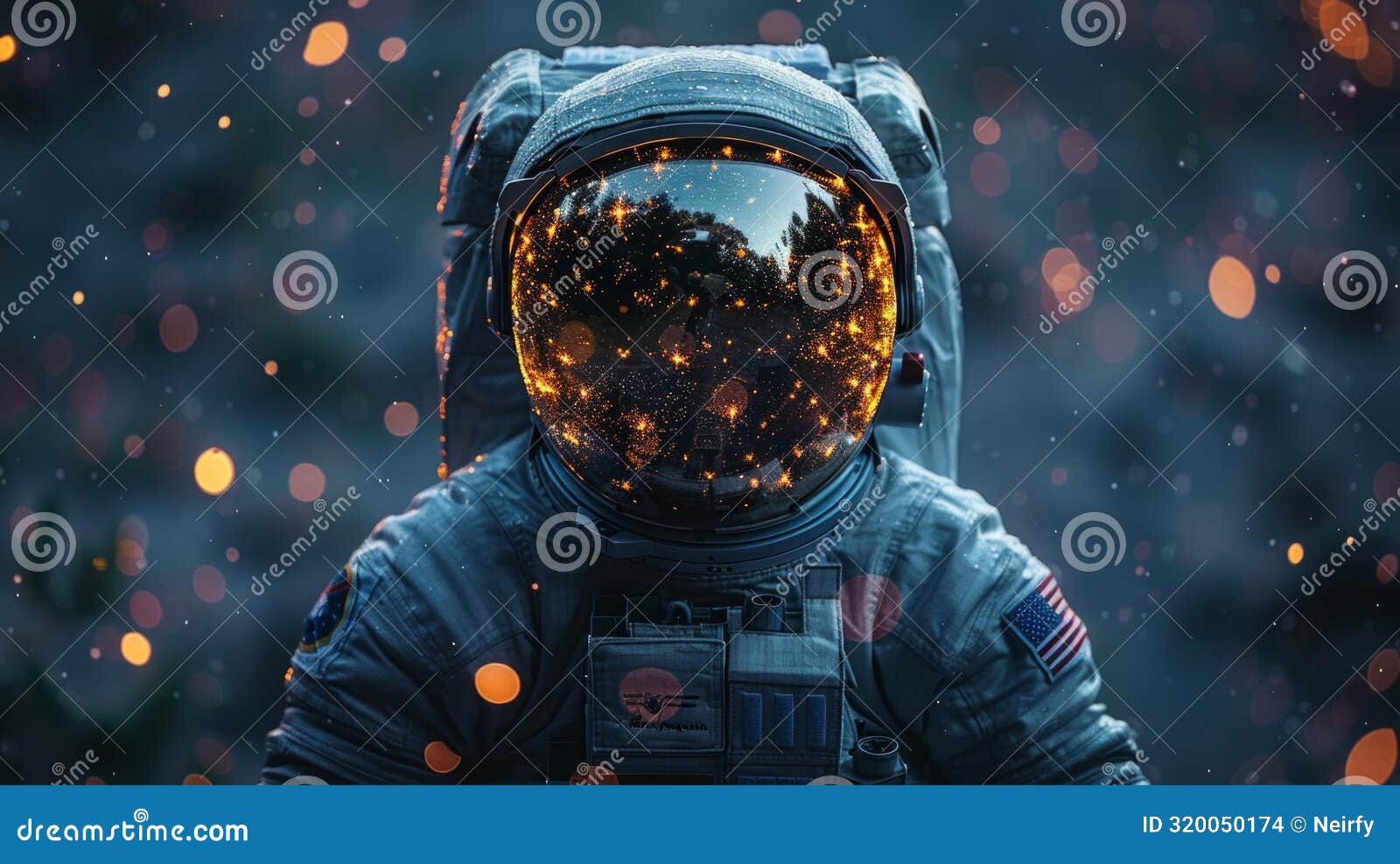 Astronauts on alien planet stock illustration. Illustration of dream ...