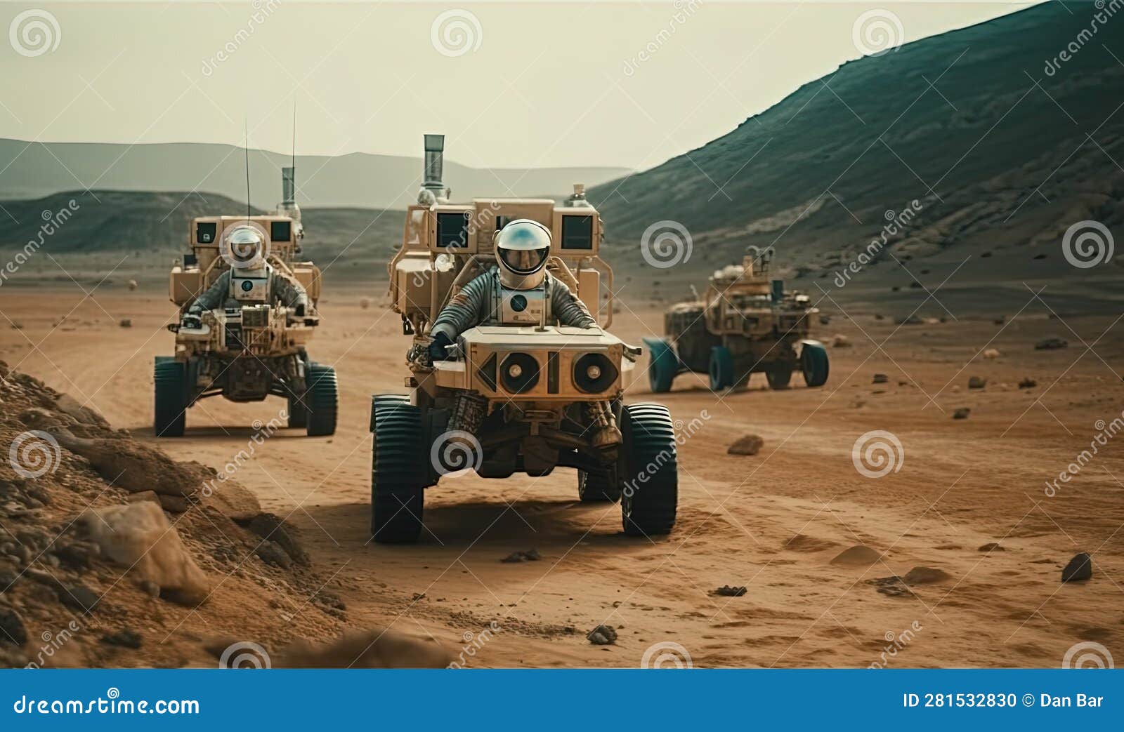 Astronauts Embarking on a Daring Exploration of a Distant Planet ...