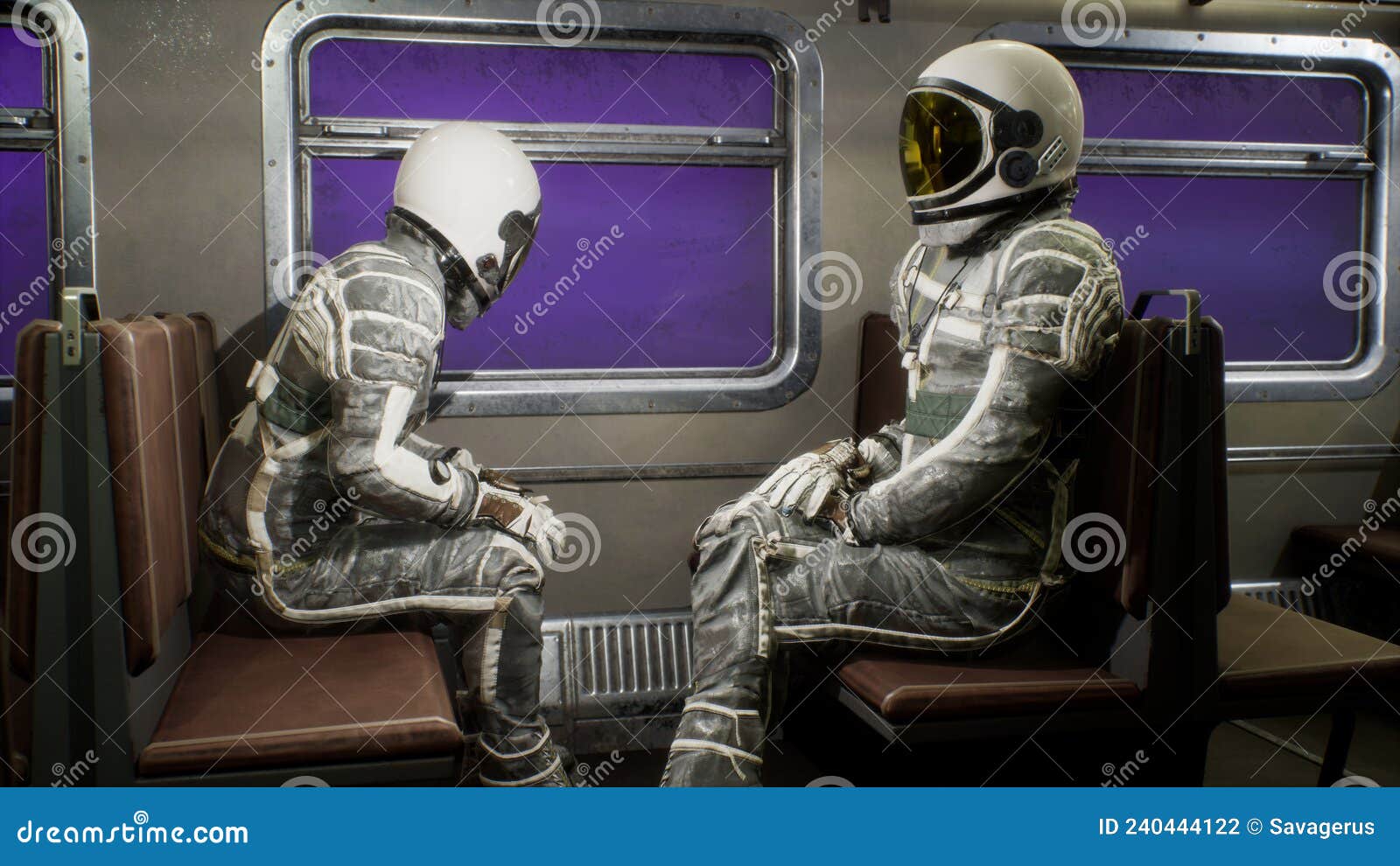 Astronauts Fly on a Space Train through the Universe at Breakneck Speed ...