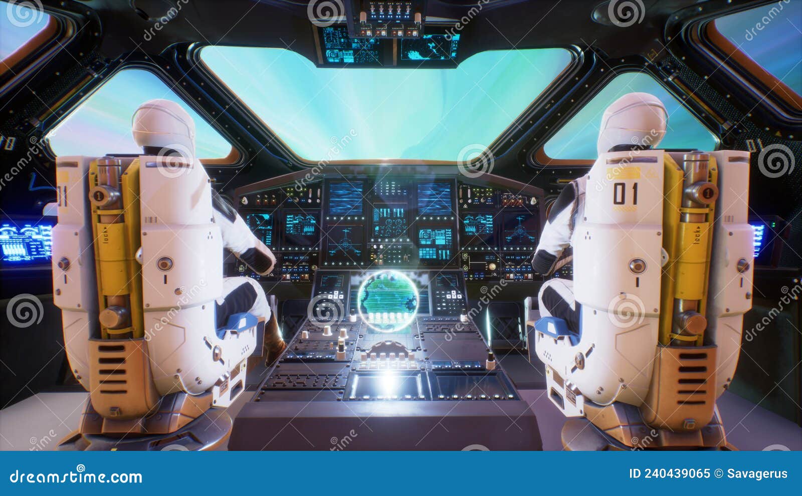 Astronauts Fly Their Ship through a Wormhole in Deep Space at ...