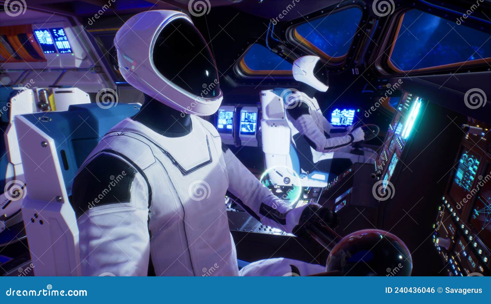 Astronauts Fly Their Ship through a Wormhole in Deep Space at ...