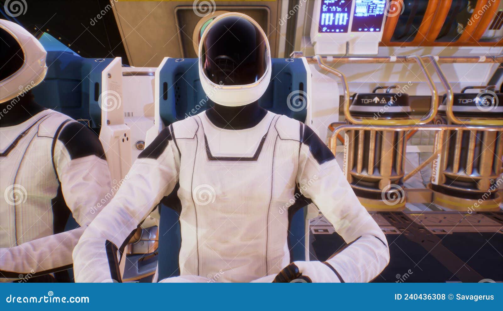 Astronauts Fly Their Ship through a Wormhole in Deep Space at ...