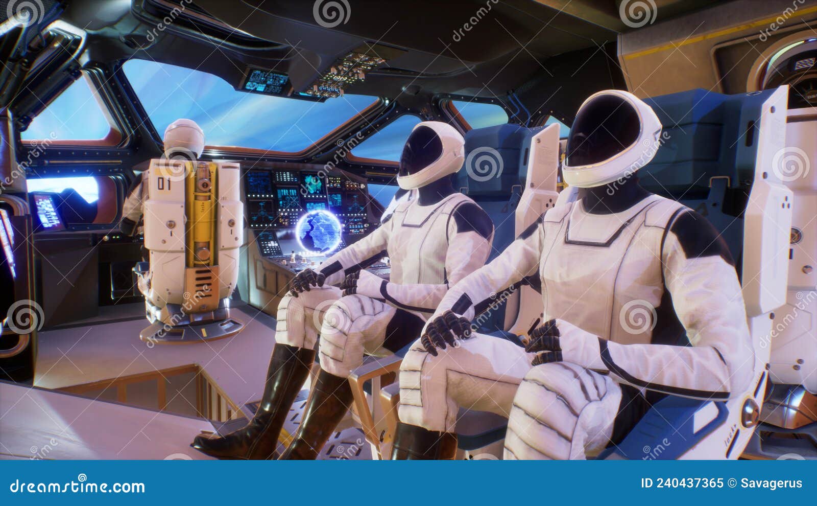 Astronauts Fly Their Ship through a Wormhole in Deep Space at ...