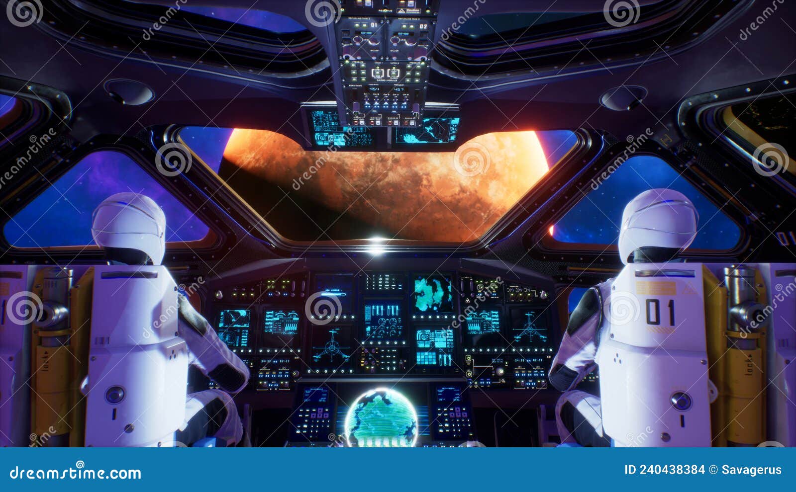 Astronauts Fly Their Ship through a Wormhole in Deep Space at ...