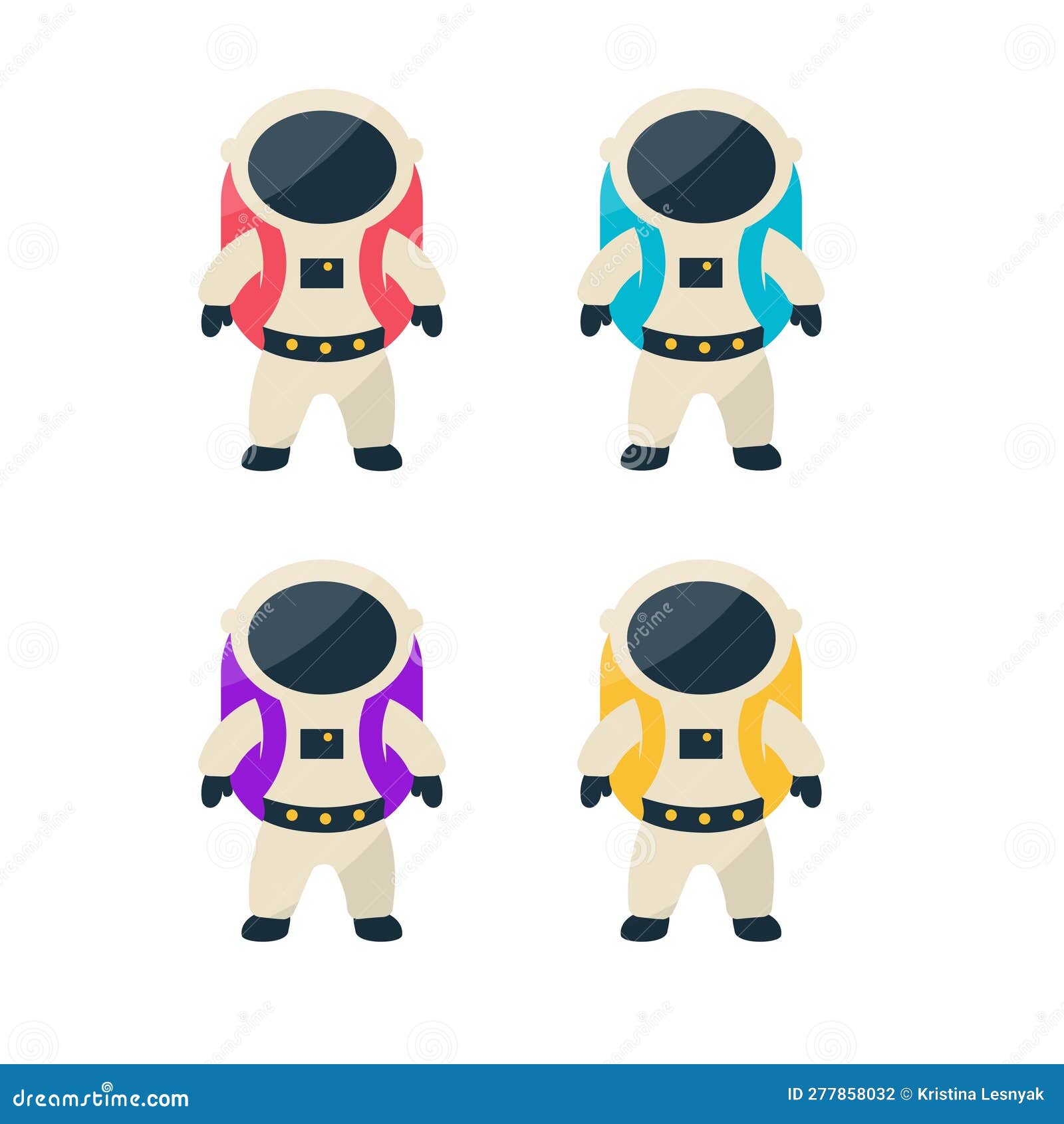 Astronauts Man Woman Race Space Study Travel Ships Elements Stock ...