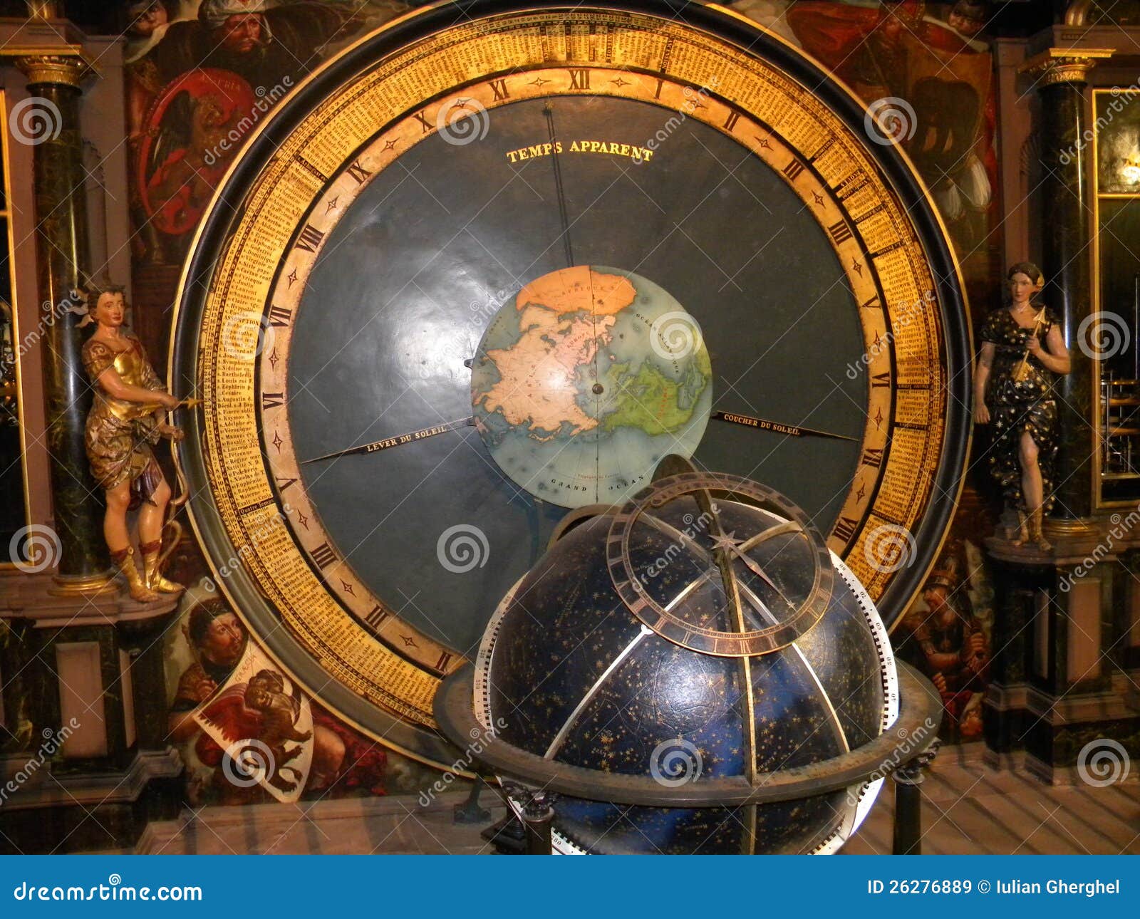 Astronomic clock stock image. Image of antique, czech - 26276889
