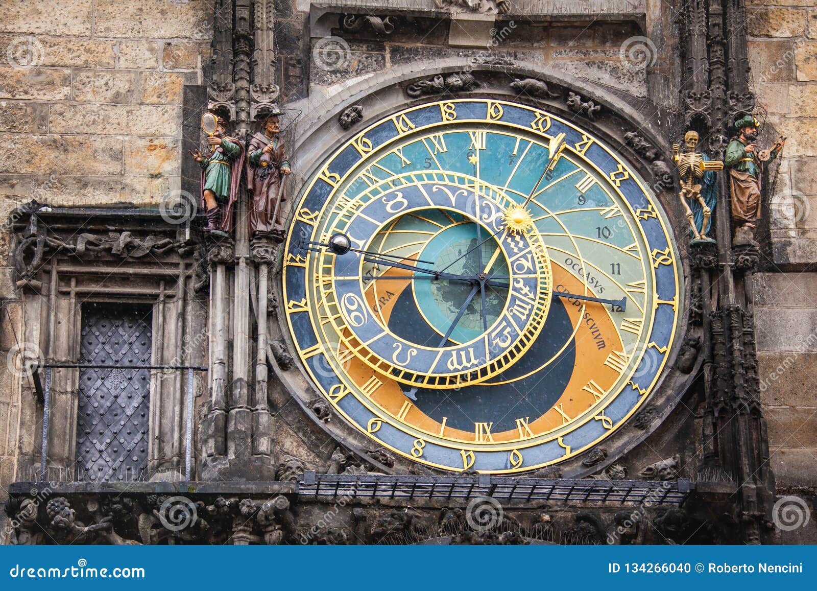 Prague, Czech Republic - Astronomic Clock Stock Photo - Image of ...