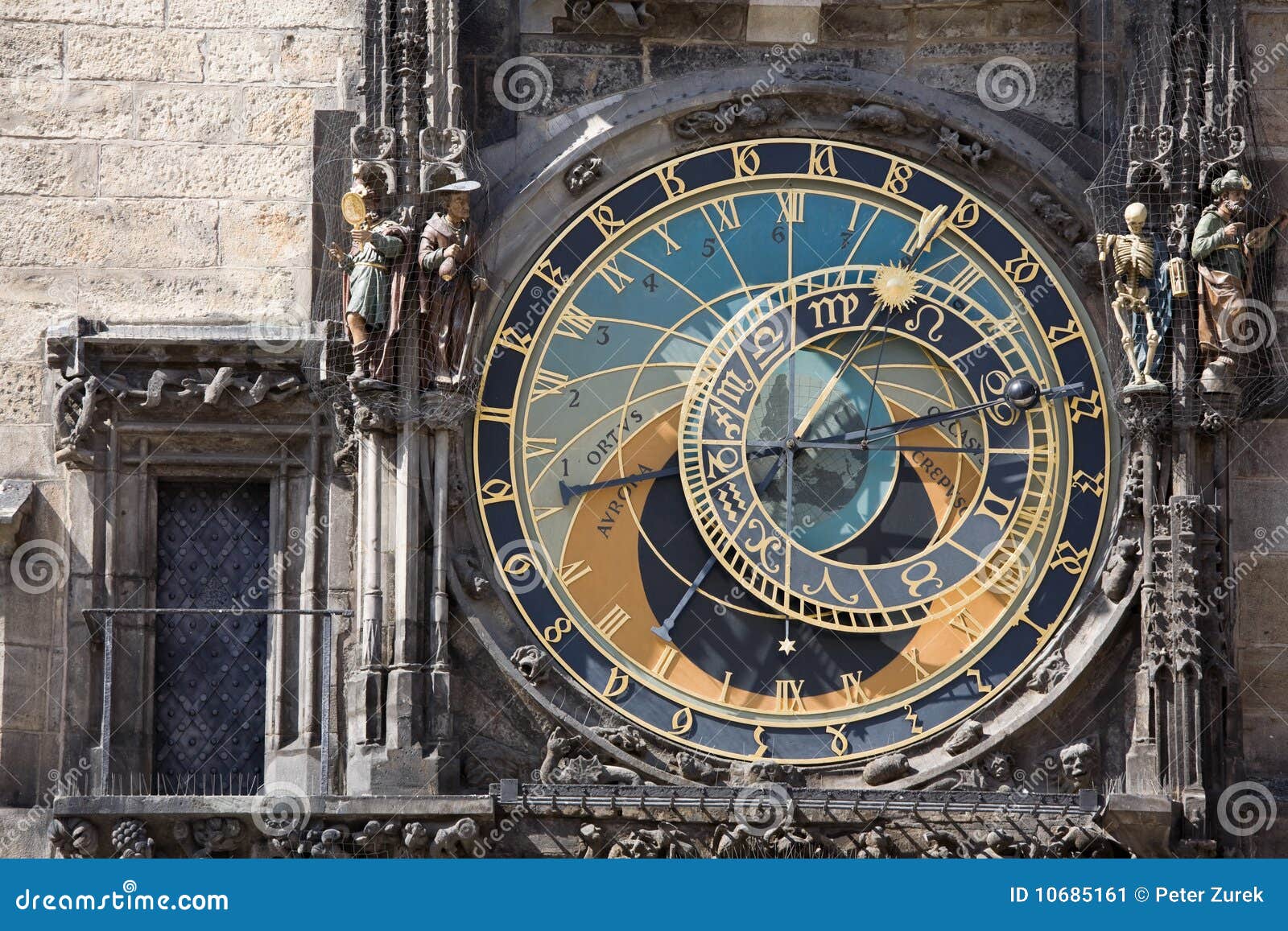 Astronomical clock stock image. Image of door, clock - 10685161