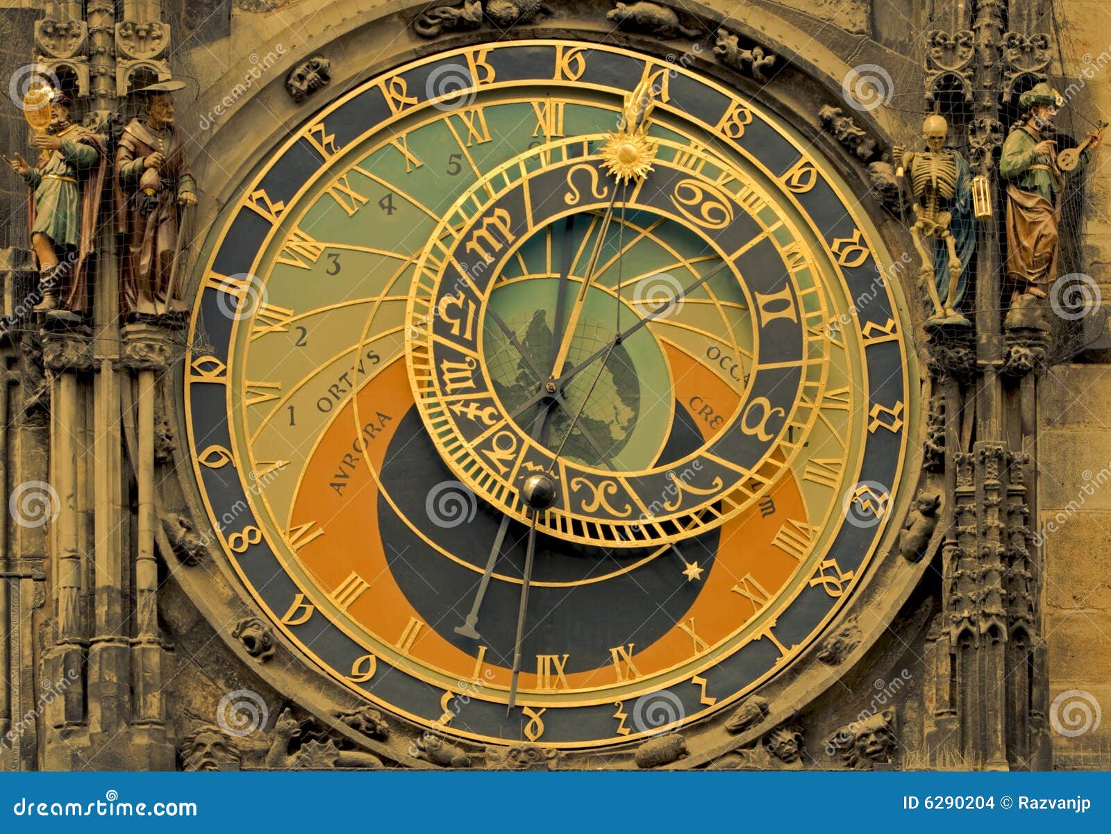 Astronomical clock stock photo. Image of detail, history - 6290204