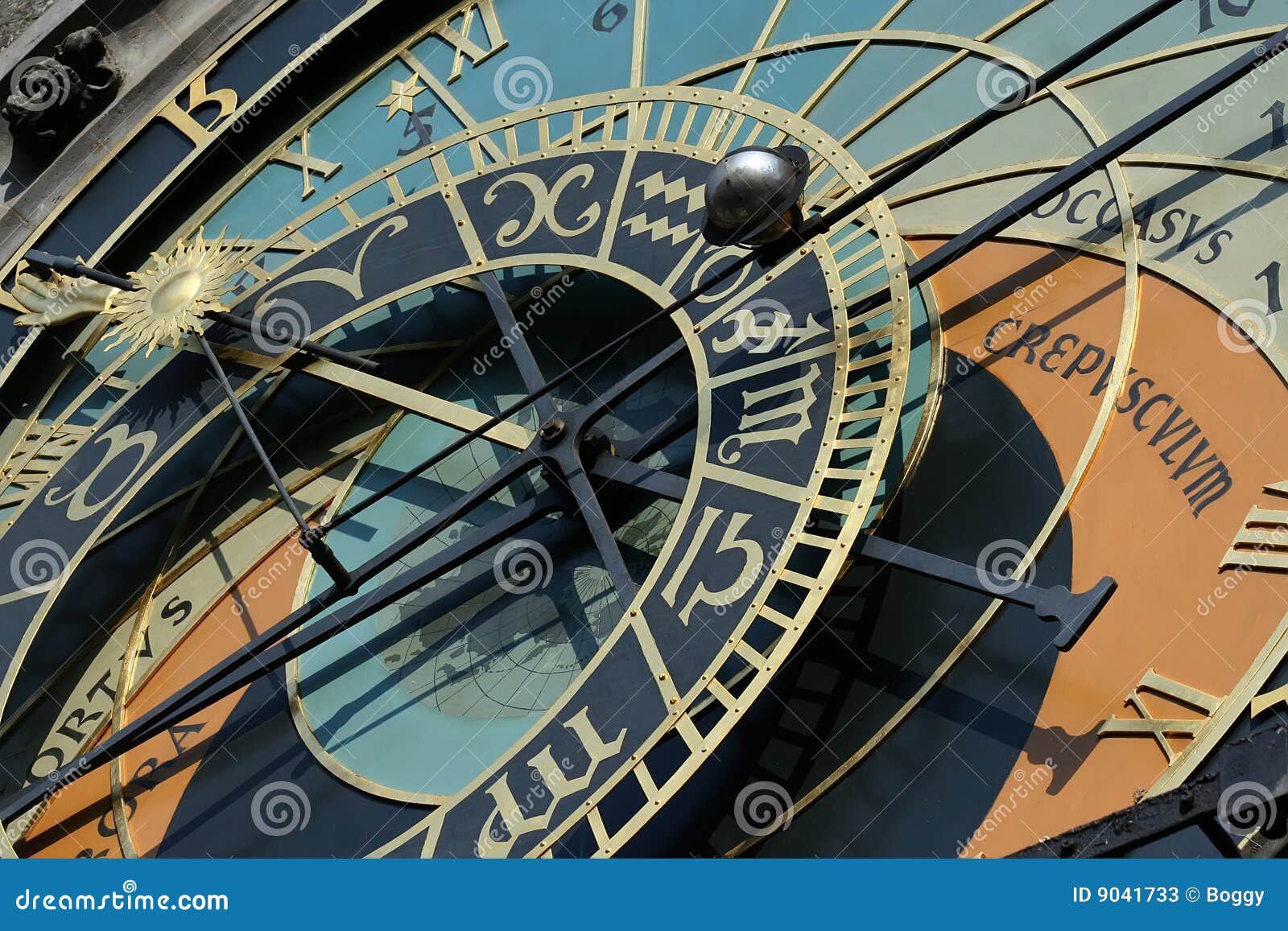 Astronomical clock stock image. Image of astrology, astrological - 9041733