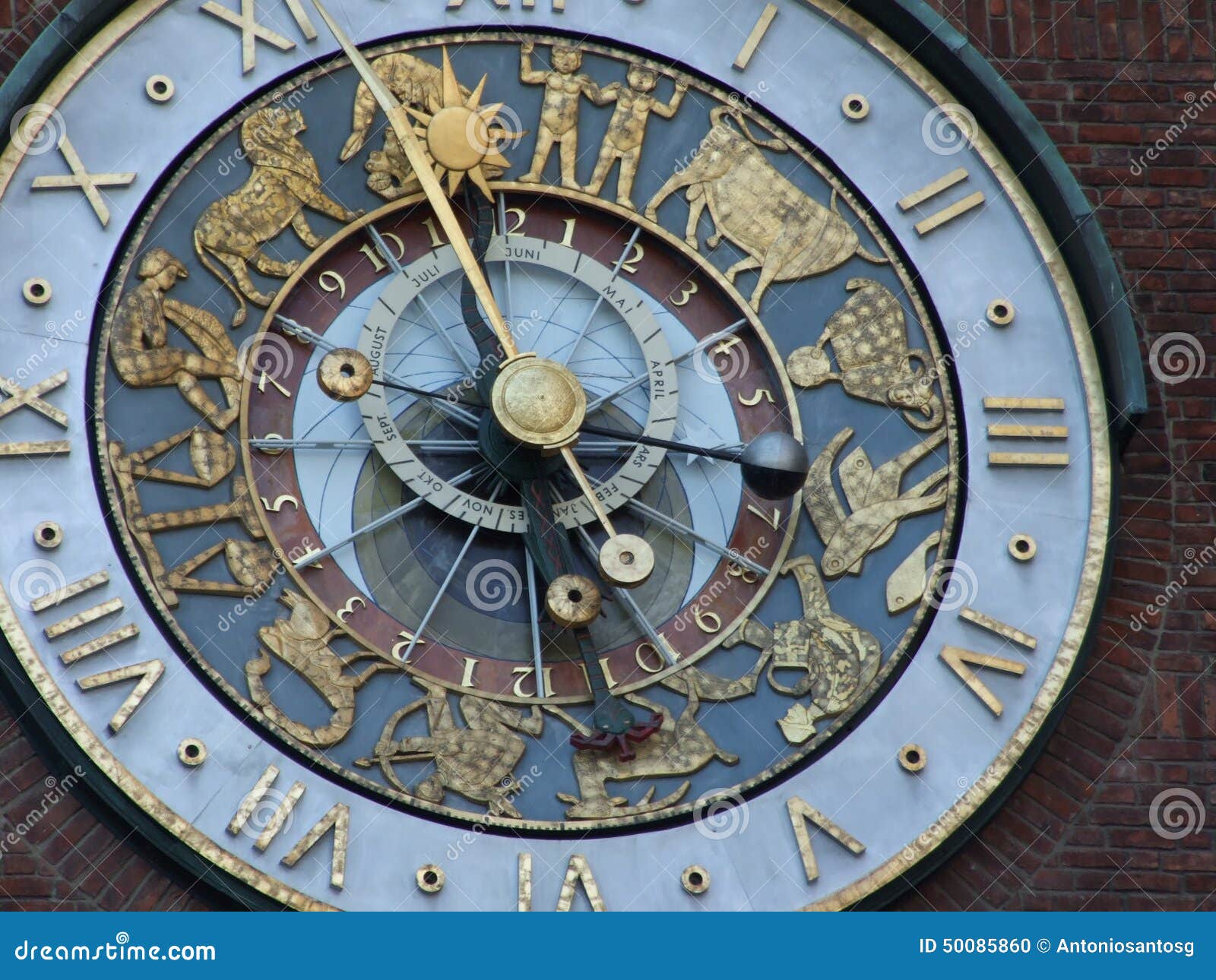 Astronomical clock stock photo. Image of weather, astrological - 50085860