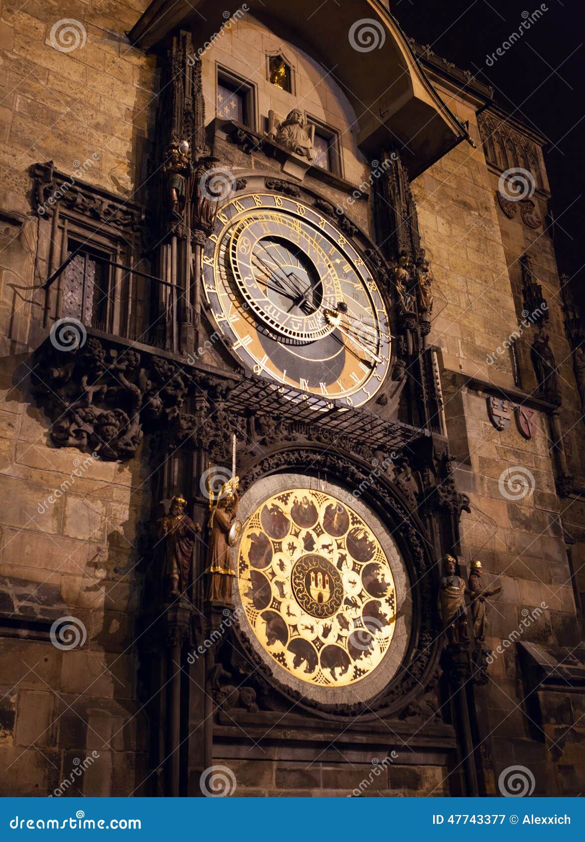 The Astronomical Clock. Prague. Czech Republic. Stock Image - Image of ...
