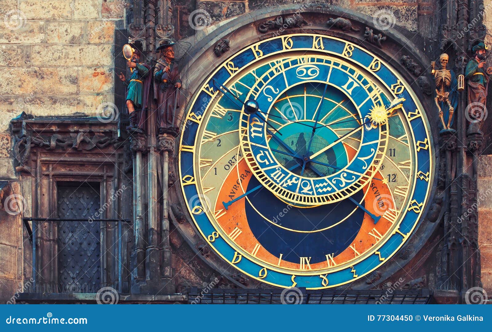Astronomical Clock in Prague Stock Photo - Image of number, gothic ...