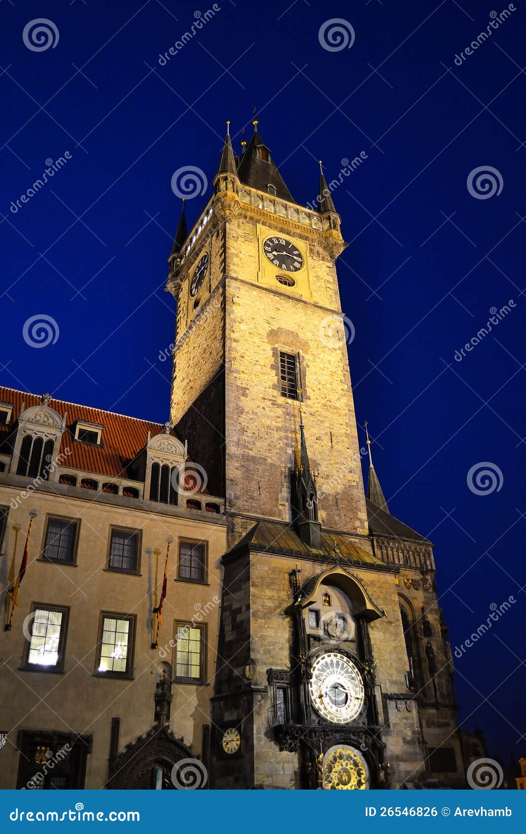 Astronomical Clock tower stock photo. Image of architecture - 26546826