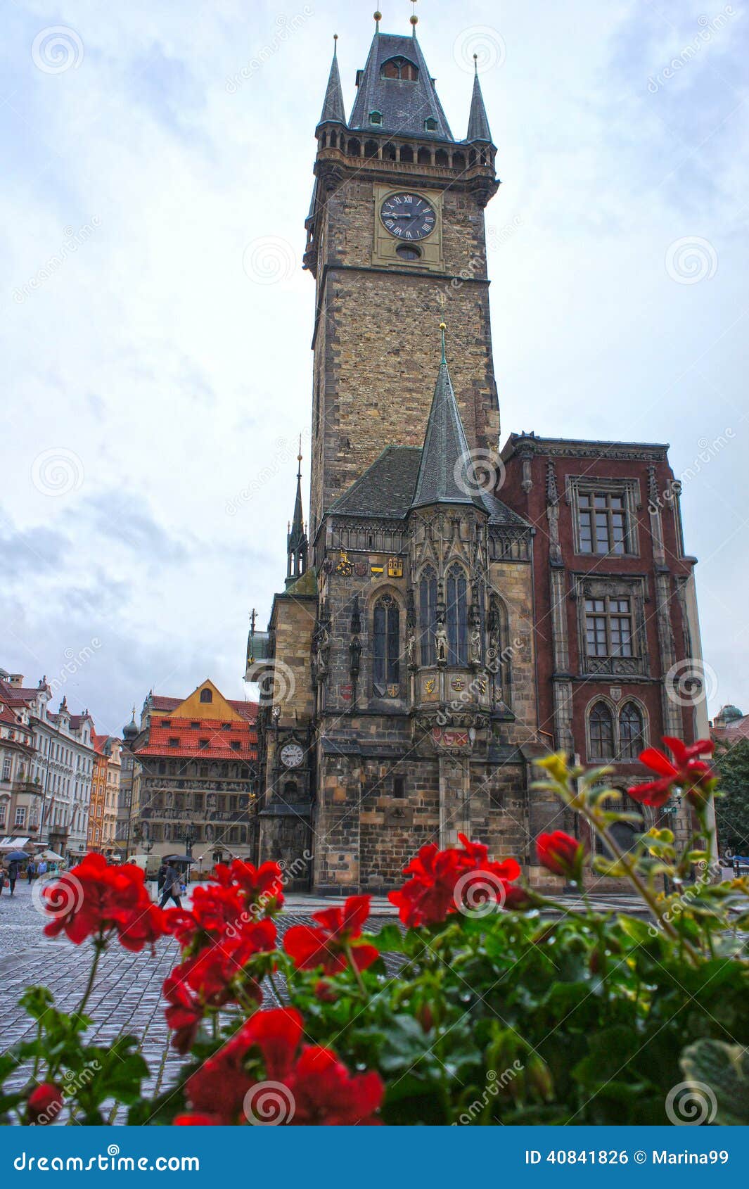 Astronomical Clock Tower in Old Town Prague, Czech Republic Stock Photo ...