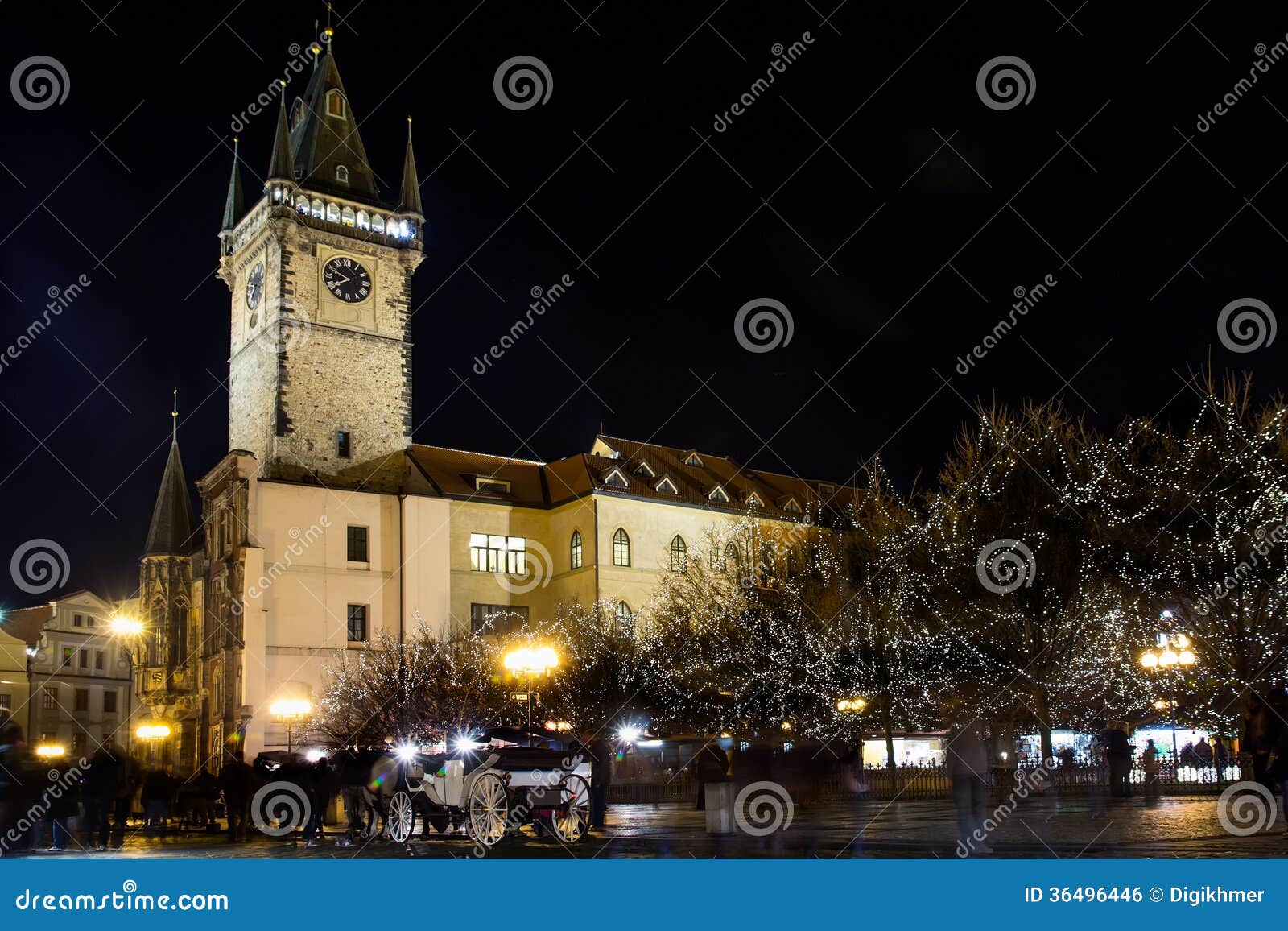 Astronomical Clock Tower at Old Town Square Stock Photo - Image of ...