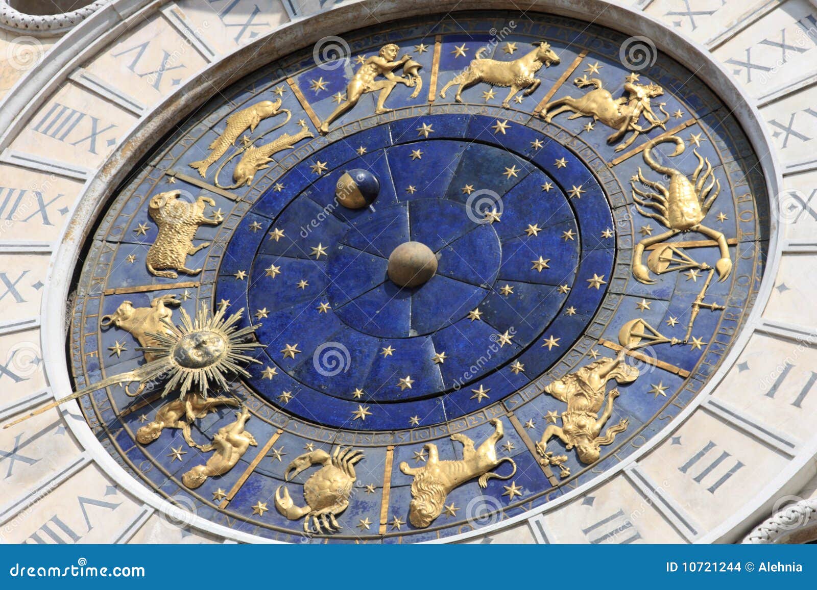 Astronomical Clock in Venice, Italy Stock Photo - Image of astronomical ...