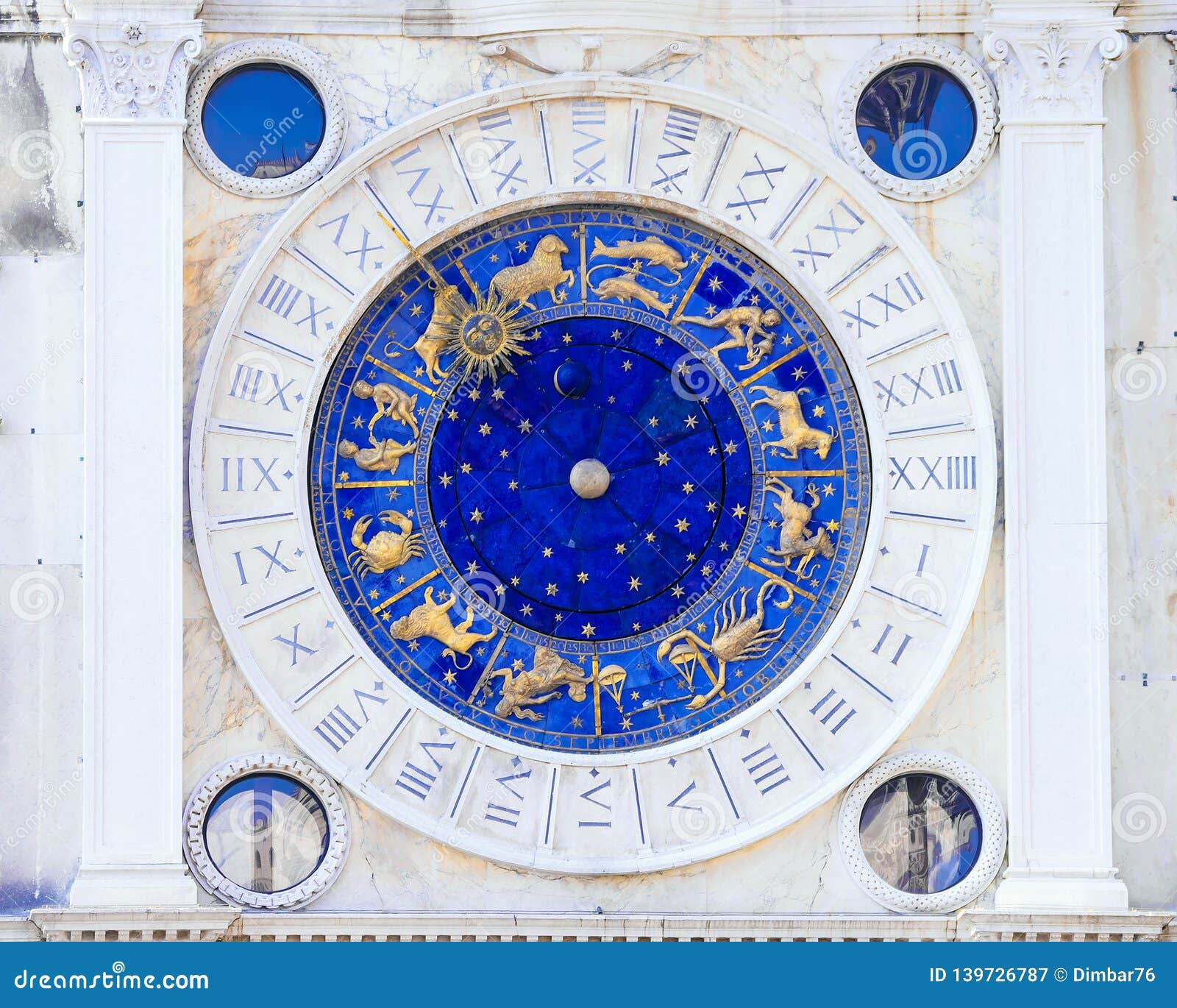 Astronomical Clock in Venice, Italy Stock Image - Image of ancient ...