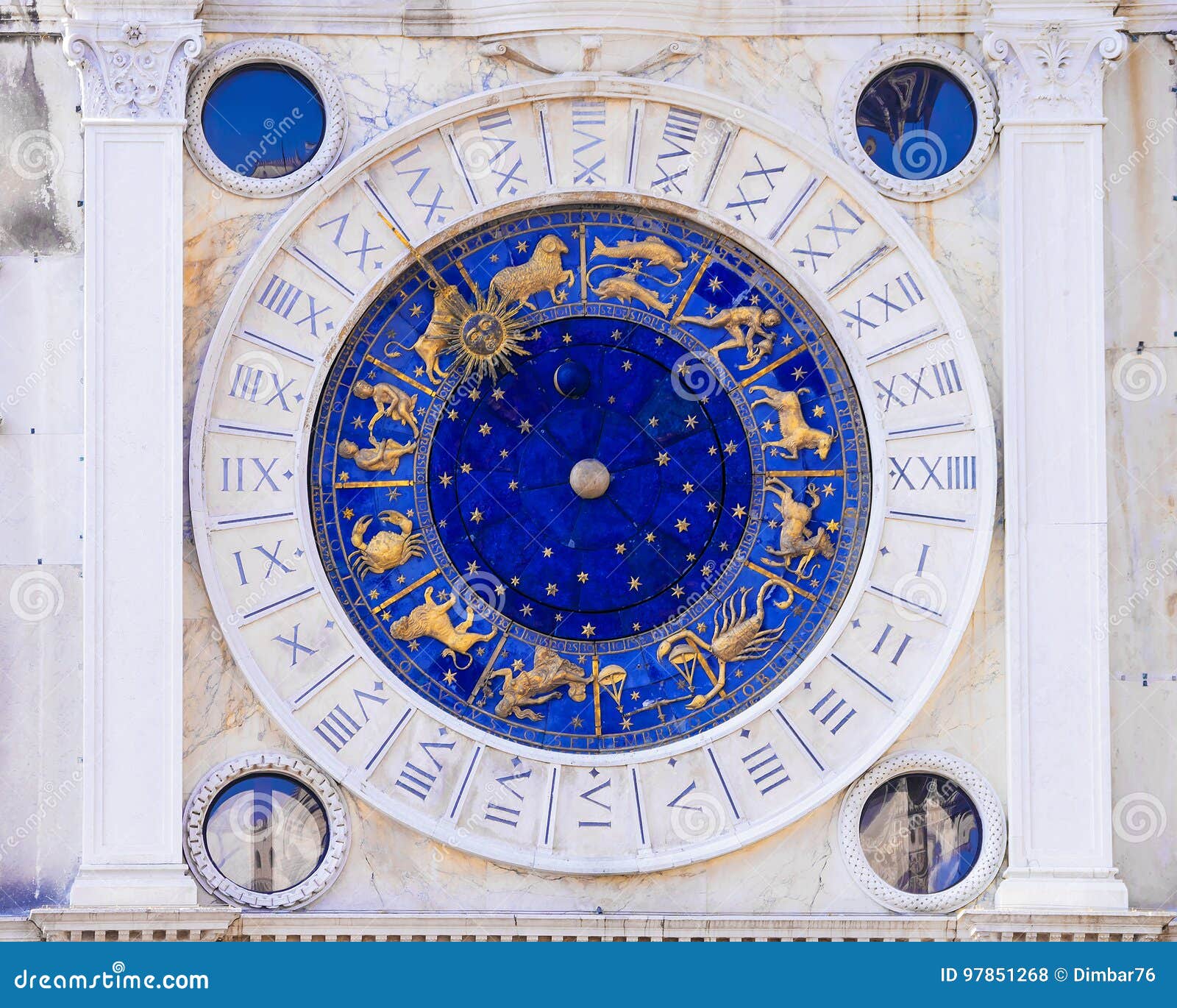 Astronomical Clock in Venice, Italy Stock Photo - Image of architecture ...