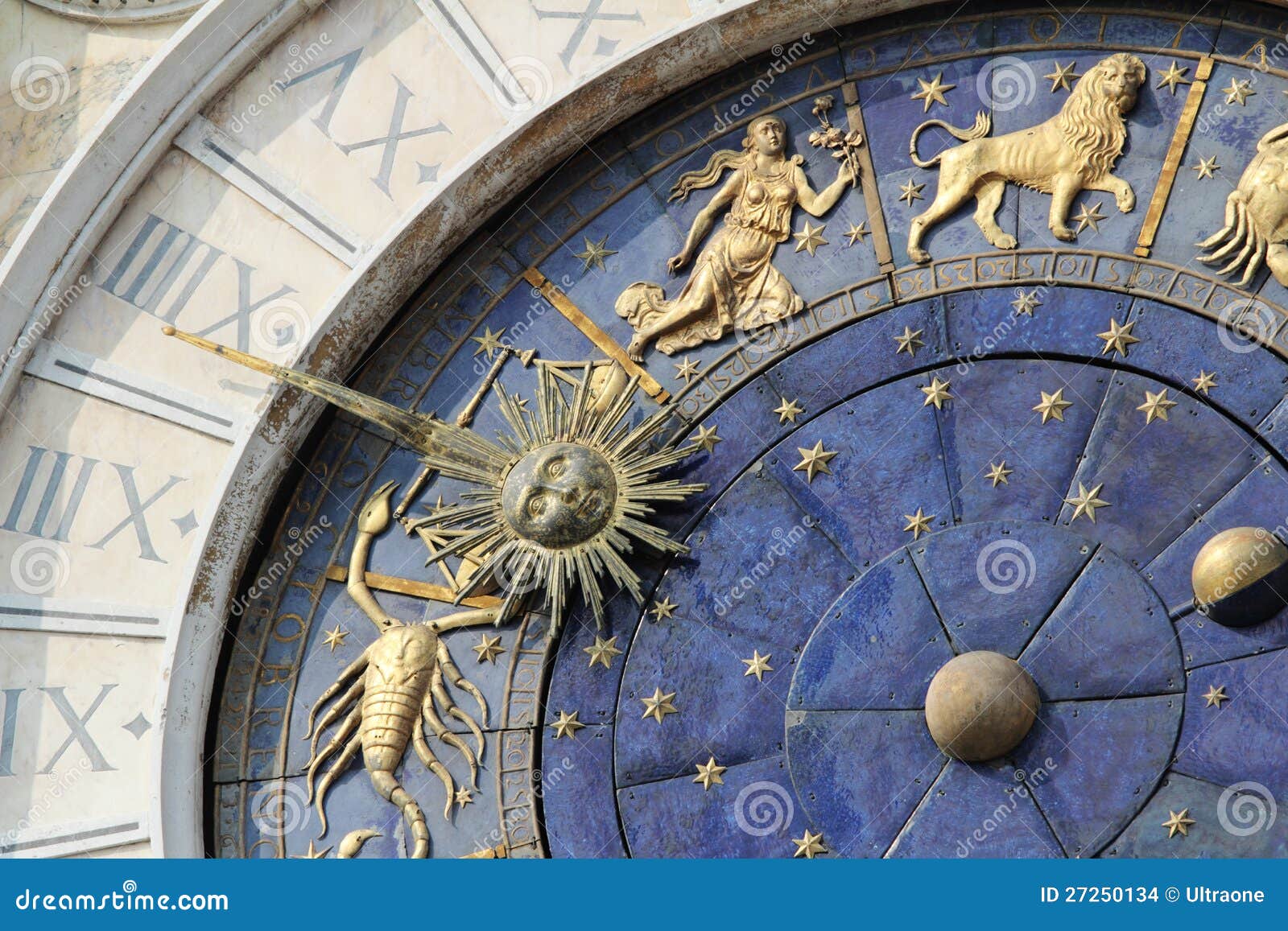 Astronomical Clock in Venice, St. Mark S Square Stock Photo - Image of ...